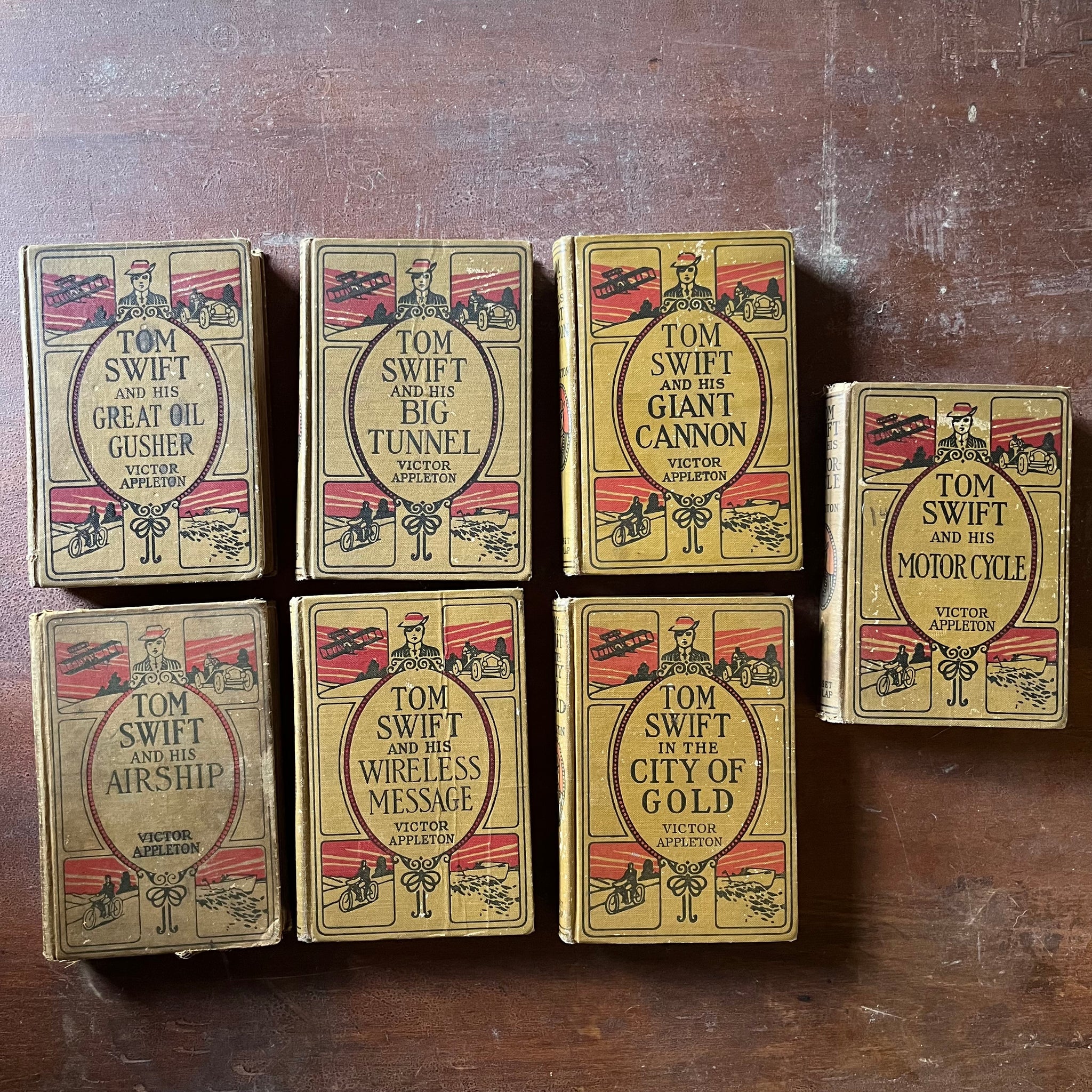 Vintage Tom Swift Book Set (7 Books) by Victor Appleton - Log Cabin Vintage