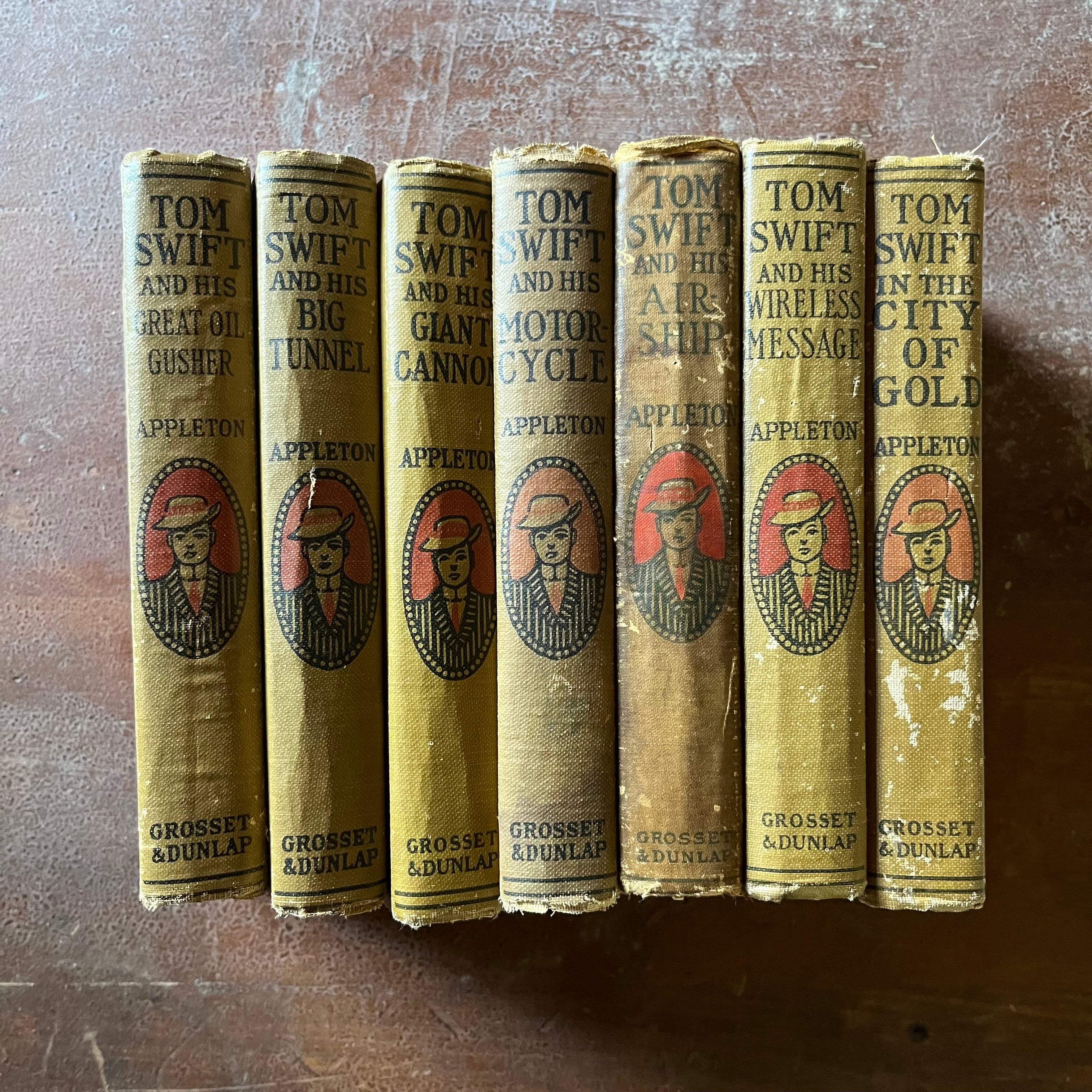 Vintage Tom Swift Book Set (7 Books) by Victor Appleton - Log Cabin Vintage