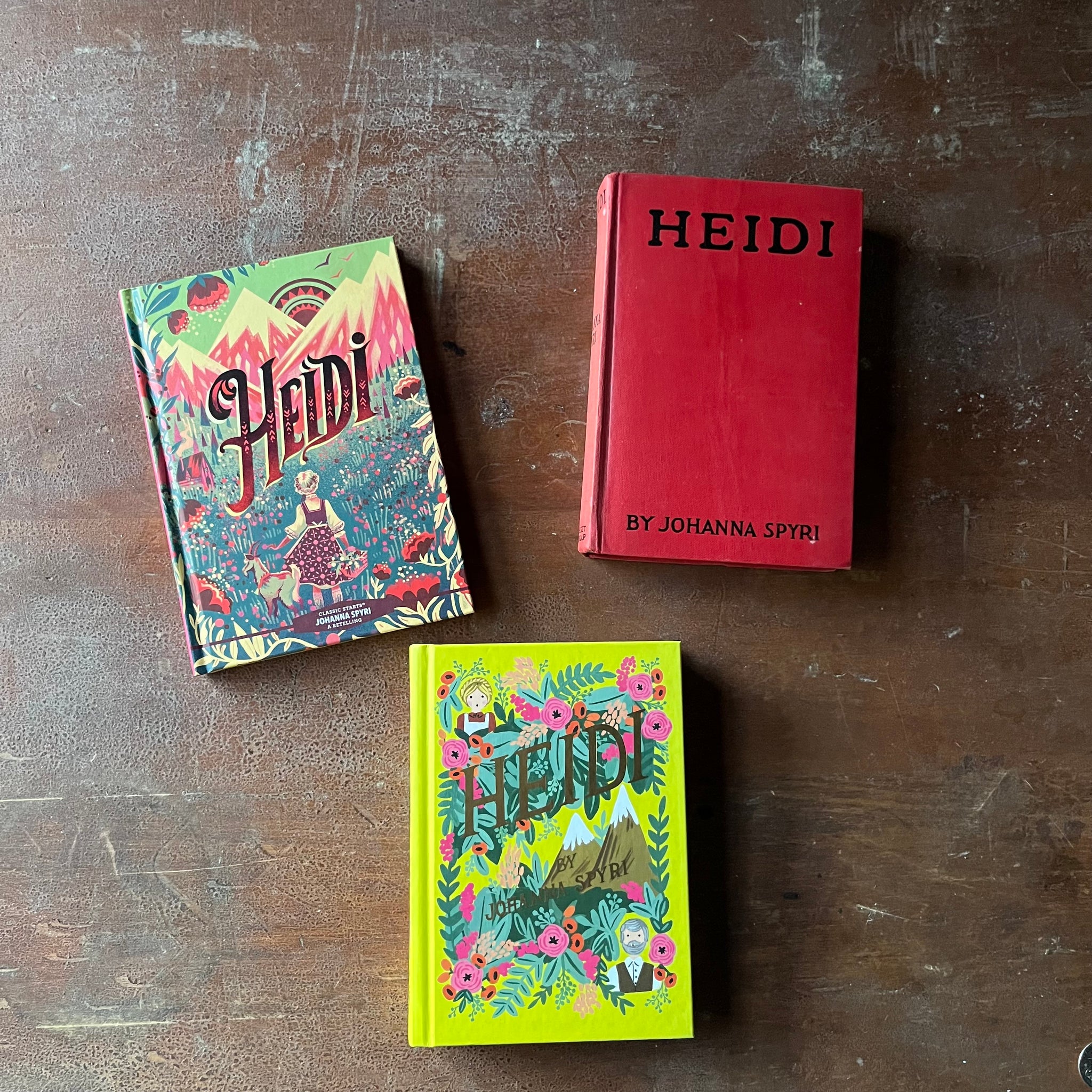 Set of Three Heidi Books by Johanna Spyri - Instant Collection - Log ...