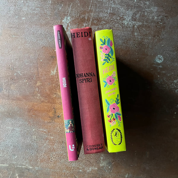 Set of Three Heidi Books by Johanna Spyri - Instant Collection - Log ...
