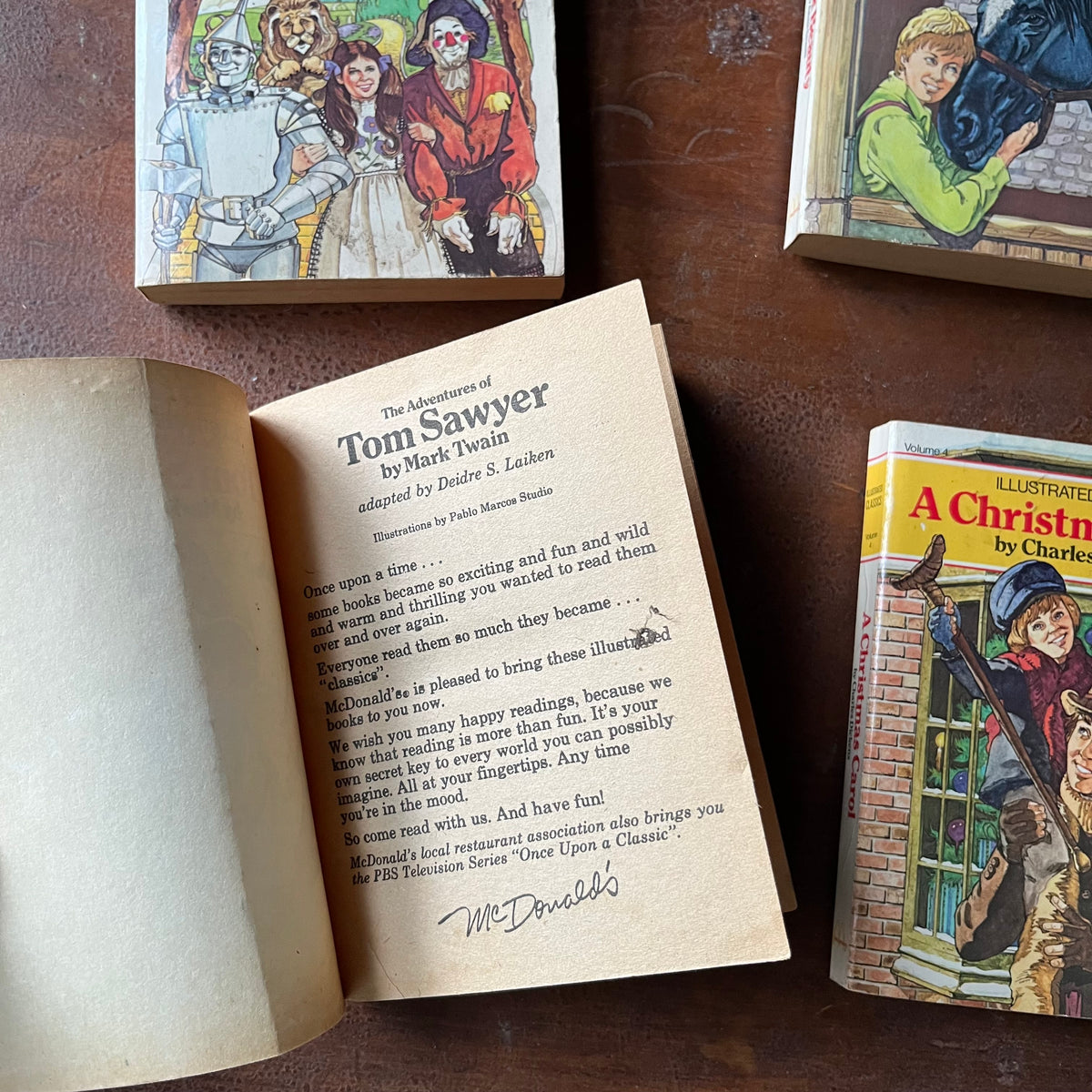 McDonald's Illustrated Classics Book Set of Four Paperback Books - Log ...