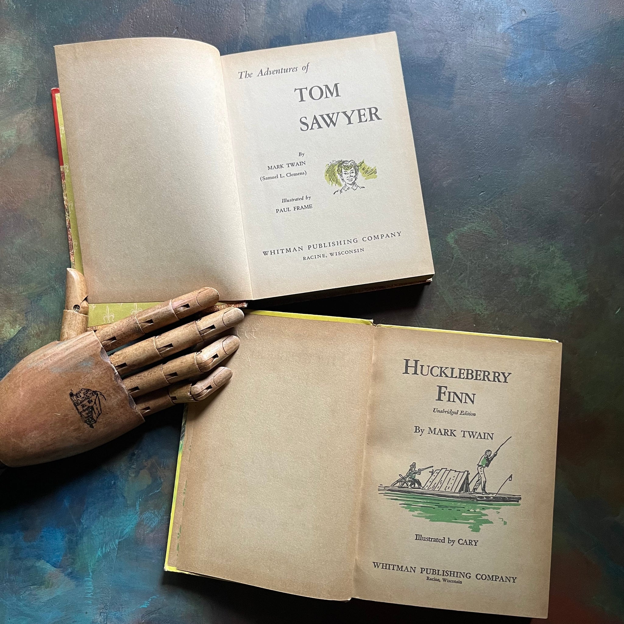 Pair of Whitman Classic Books: Huckleberry Finn & Tom Sawyer by Mark T ...