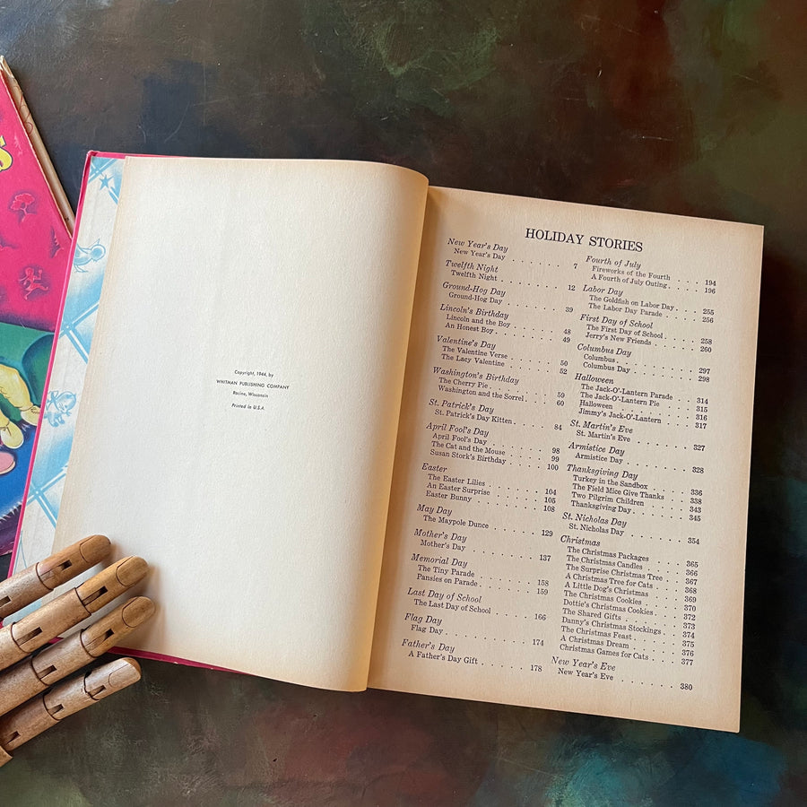 Whitman Giant Books: 365 Bedtime Stories - Log Cabin Vintage
