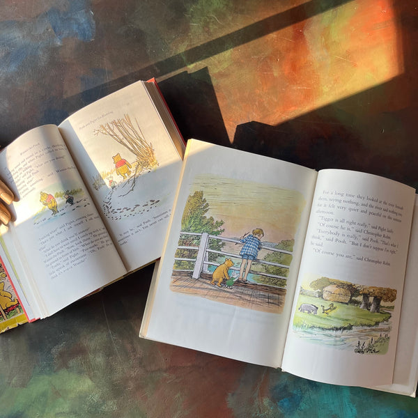 Winnie The Pooh and The Pooh Story Book by A. A. Milne - Log Cabin Vintage