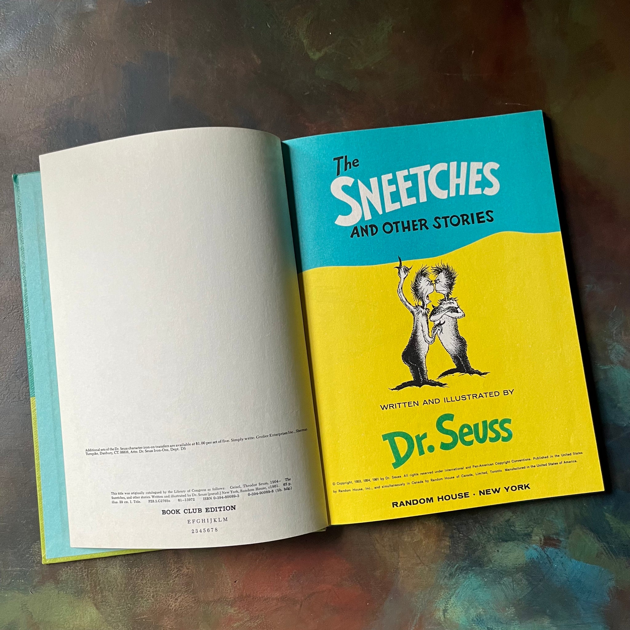 The Sneetches & Other Stories by Dr. Seuss Book Club Edition - Log ...