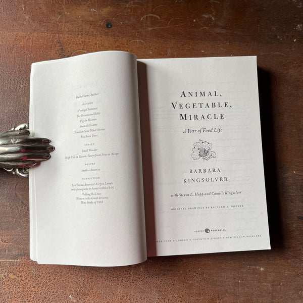 Animal, Vegetable, Miracle by Barbara Kingsolver - Log Cabin Vintage