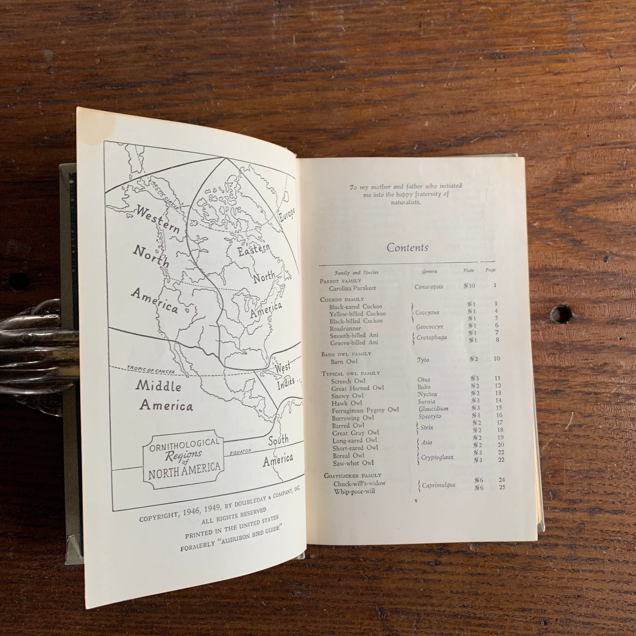 Audubon Land Bird Guide - 1949 Edition - Log Cabin Vintage