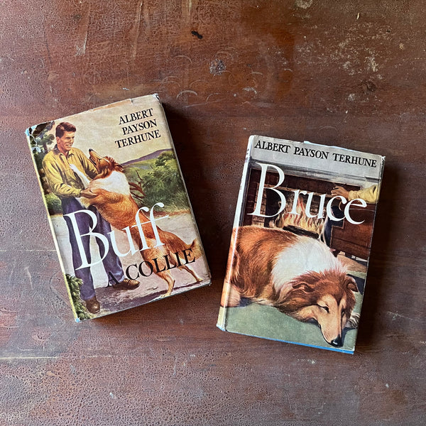 Pair of Dog Books by Albert Payson Terhune: Buff a Collie and Bruce ...