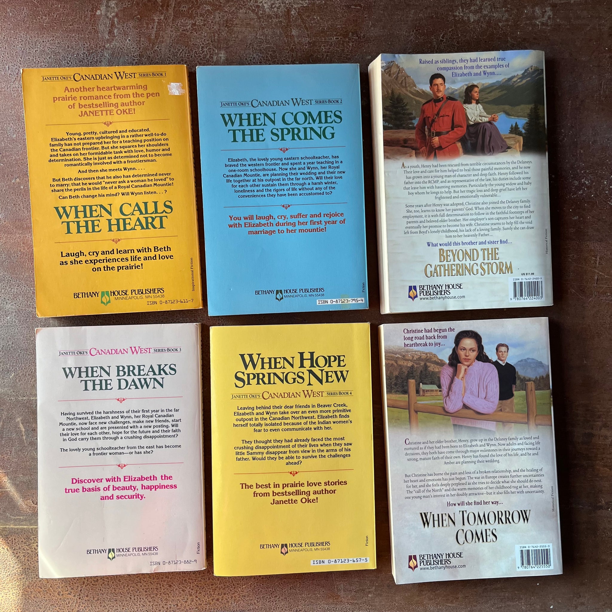 Canadian West Complete Book Set by Janette Oke - Log Cabin Vintage