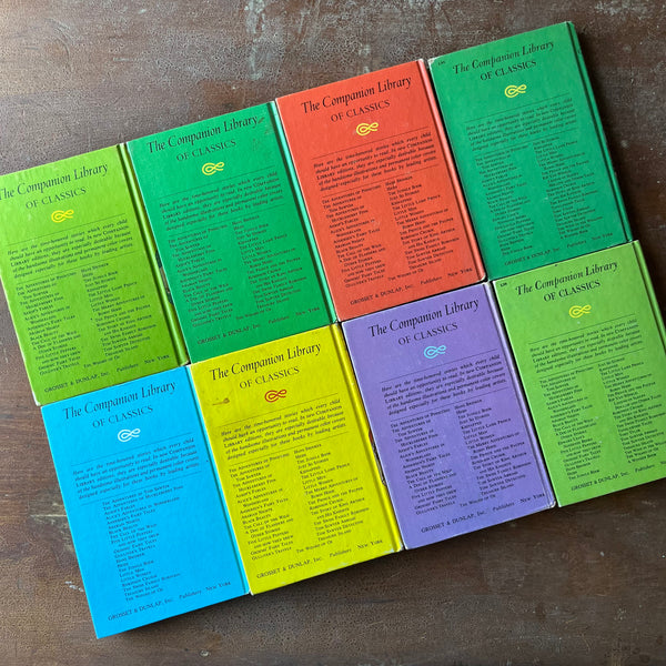 Companion Library 8 Book Set - 1950's Children's Books - Log Cabin Vintage