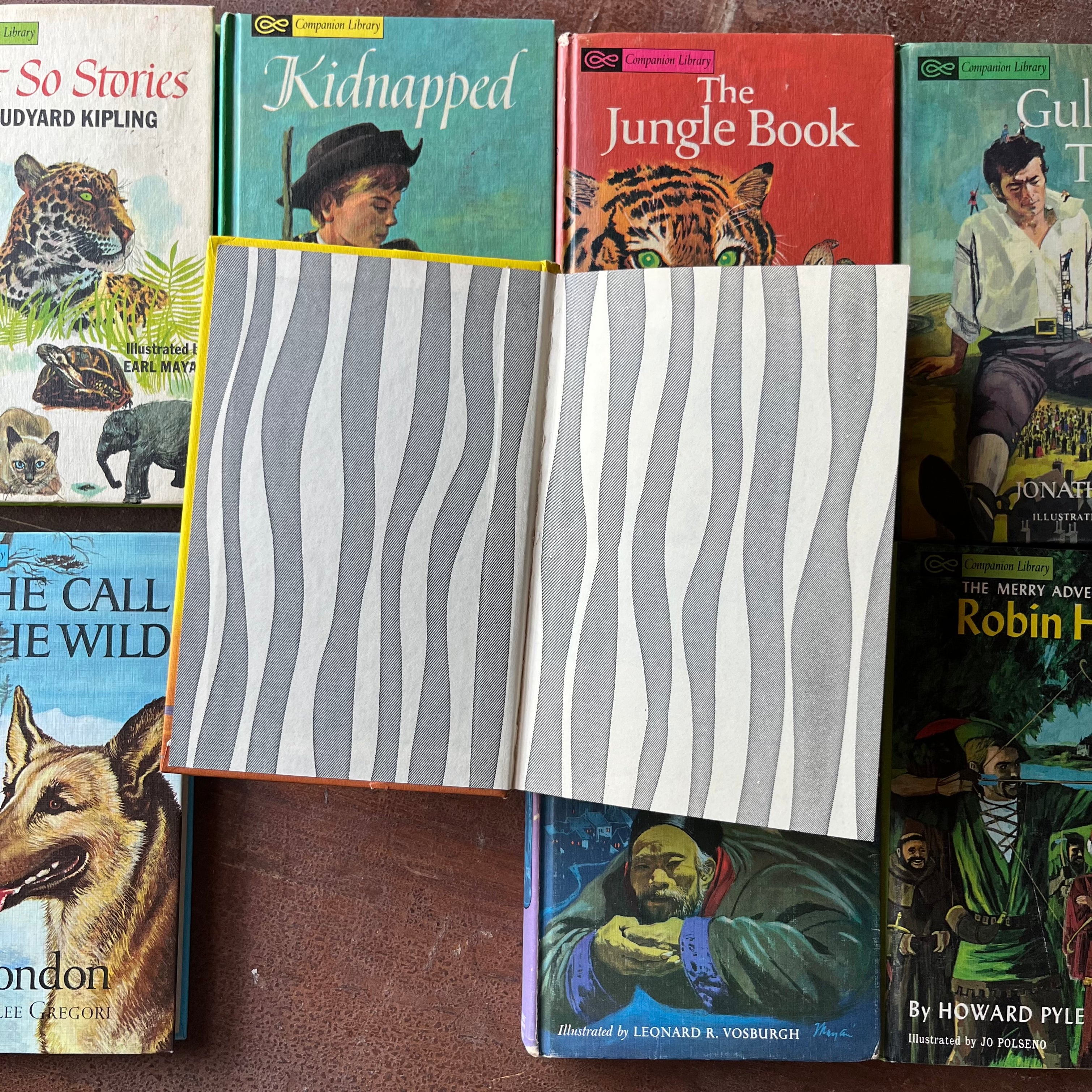 Companion Library 8 Book Set - 1950's Children's Books - Log Cabin Vintage