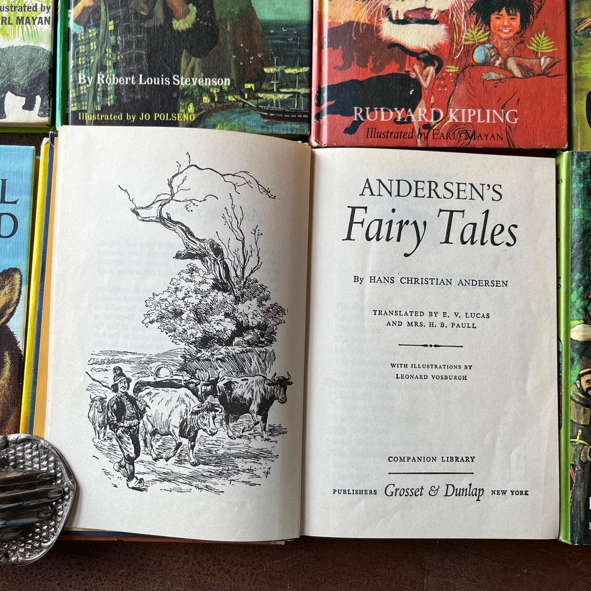 Companion Library 8 Book Set - 1950's Children's Books - Log Cabin Vintage