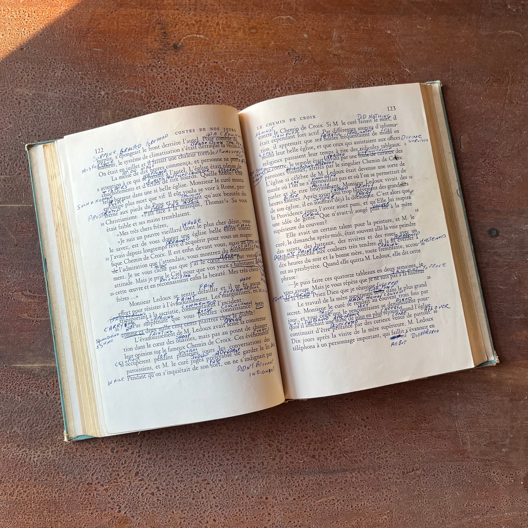 Vintage French Book Stack - Set of Five - Learn French - Log Cabin Vintage