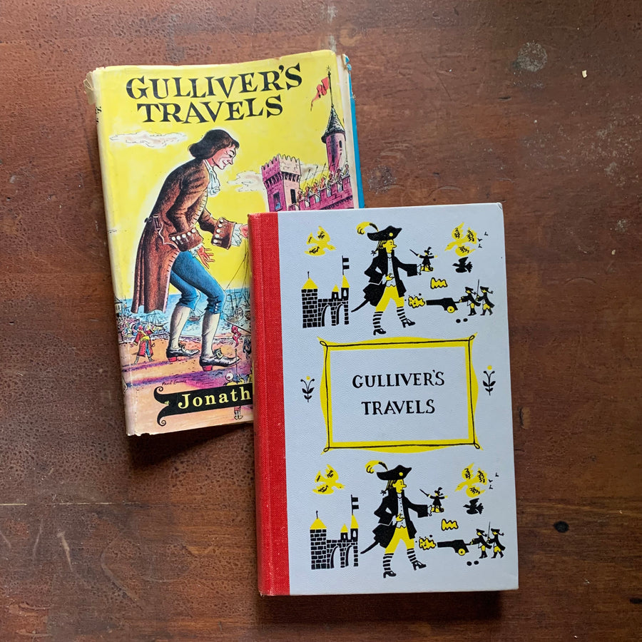 Gulliver's Travels - a 1954 Junior Deluxe Editions Hardcover Book - Log ...