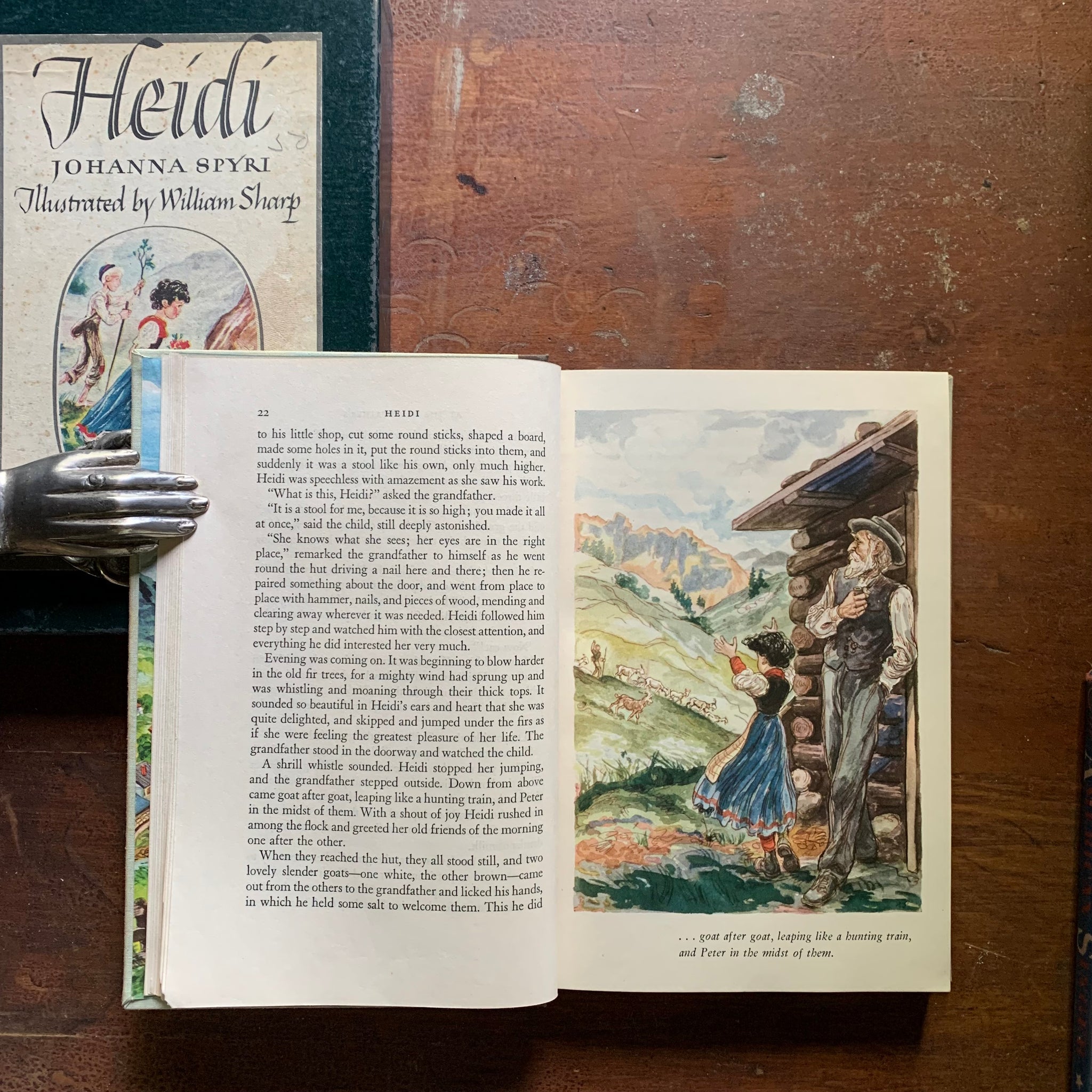 Heidi by Johanna Spyri - 1945 Illustrated Junior Library by Grosset ...