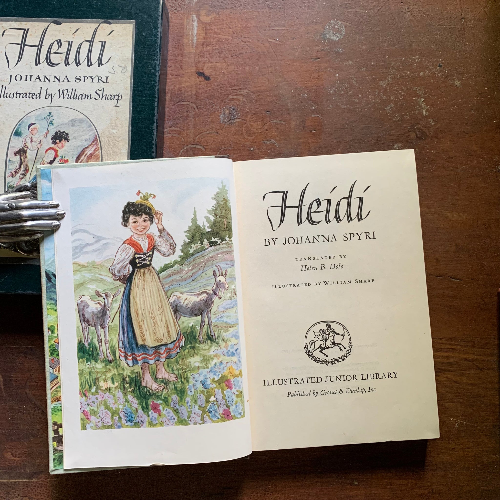 Heidi by Johanna Spyri - 1945 Illustrated Junior Library by Grosset ...