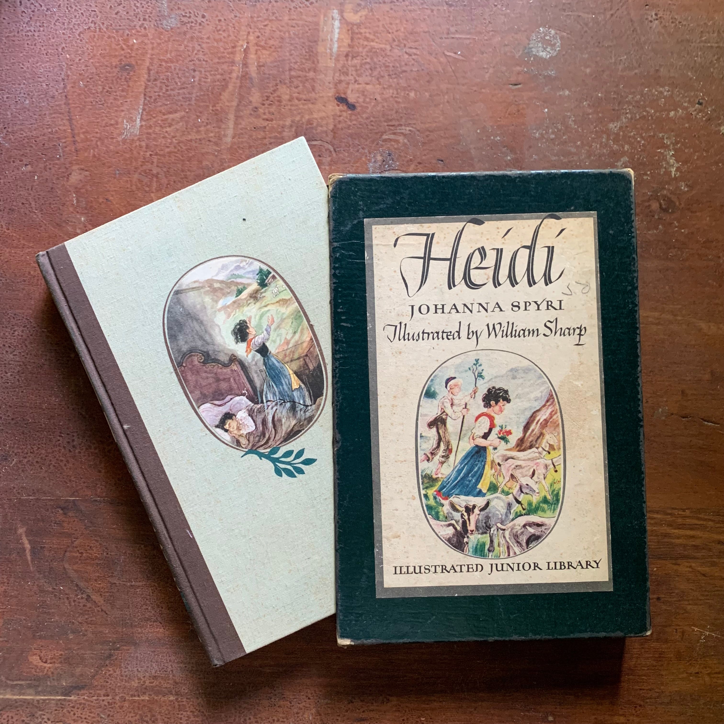 Heidi by Johanna Spyri - 1945 Illustrated Junior Library by Grosset ...