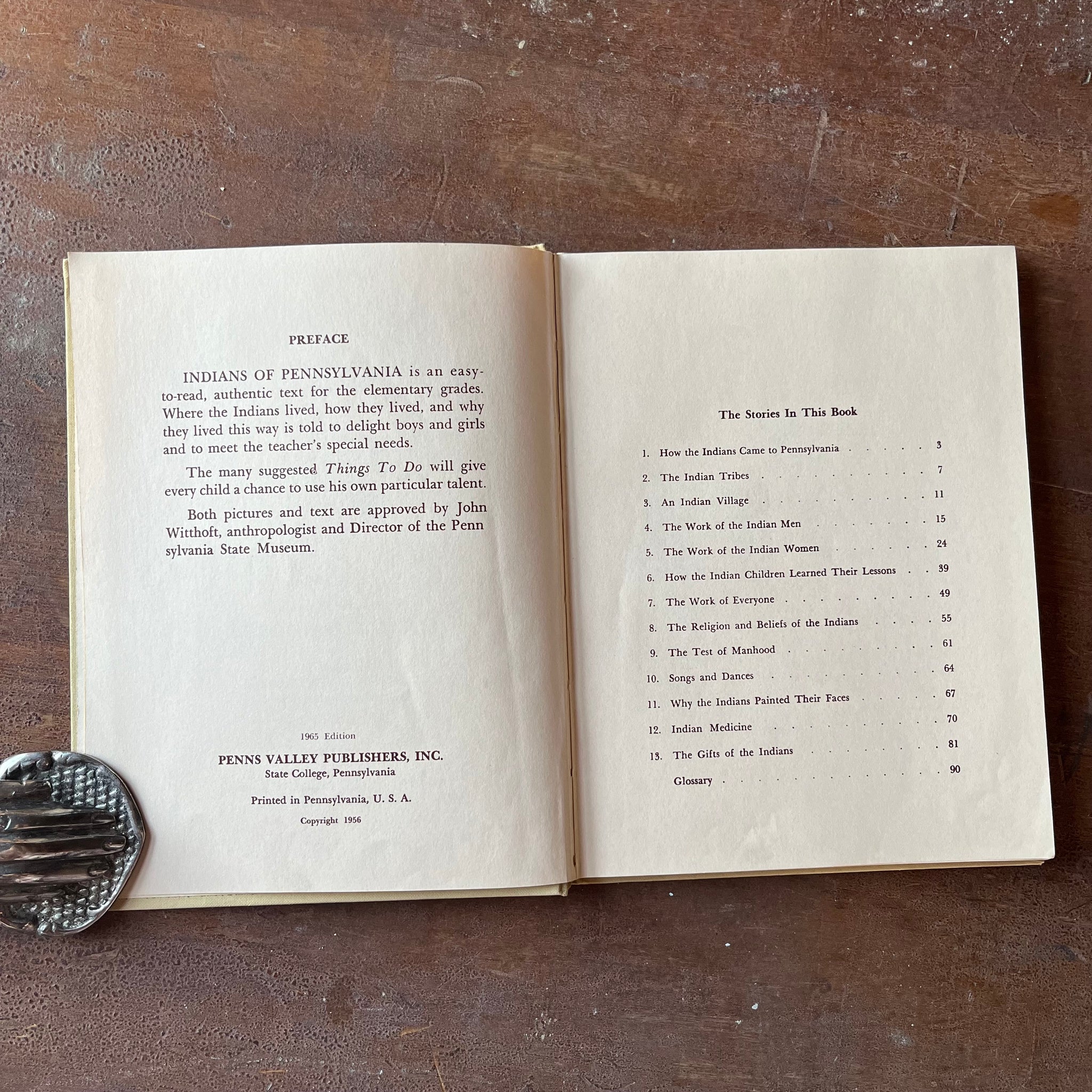 Indians of Pennsylvania by Lucille Wallower 1965 Edition - Log Cabin ...