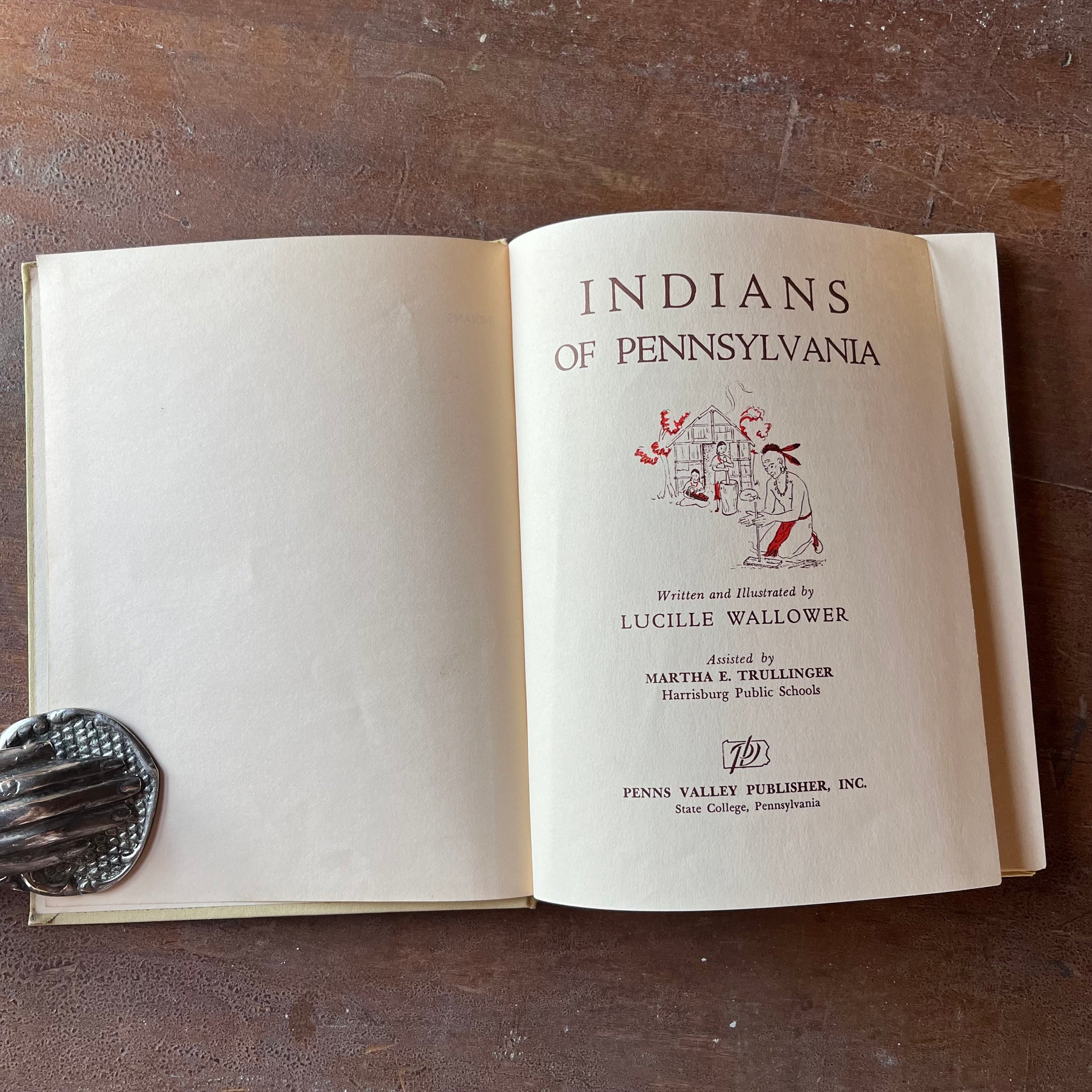 Indians of Pennsylvania by Lucille Wallower 1965 Edition - Log Cabin ...