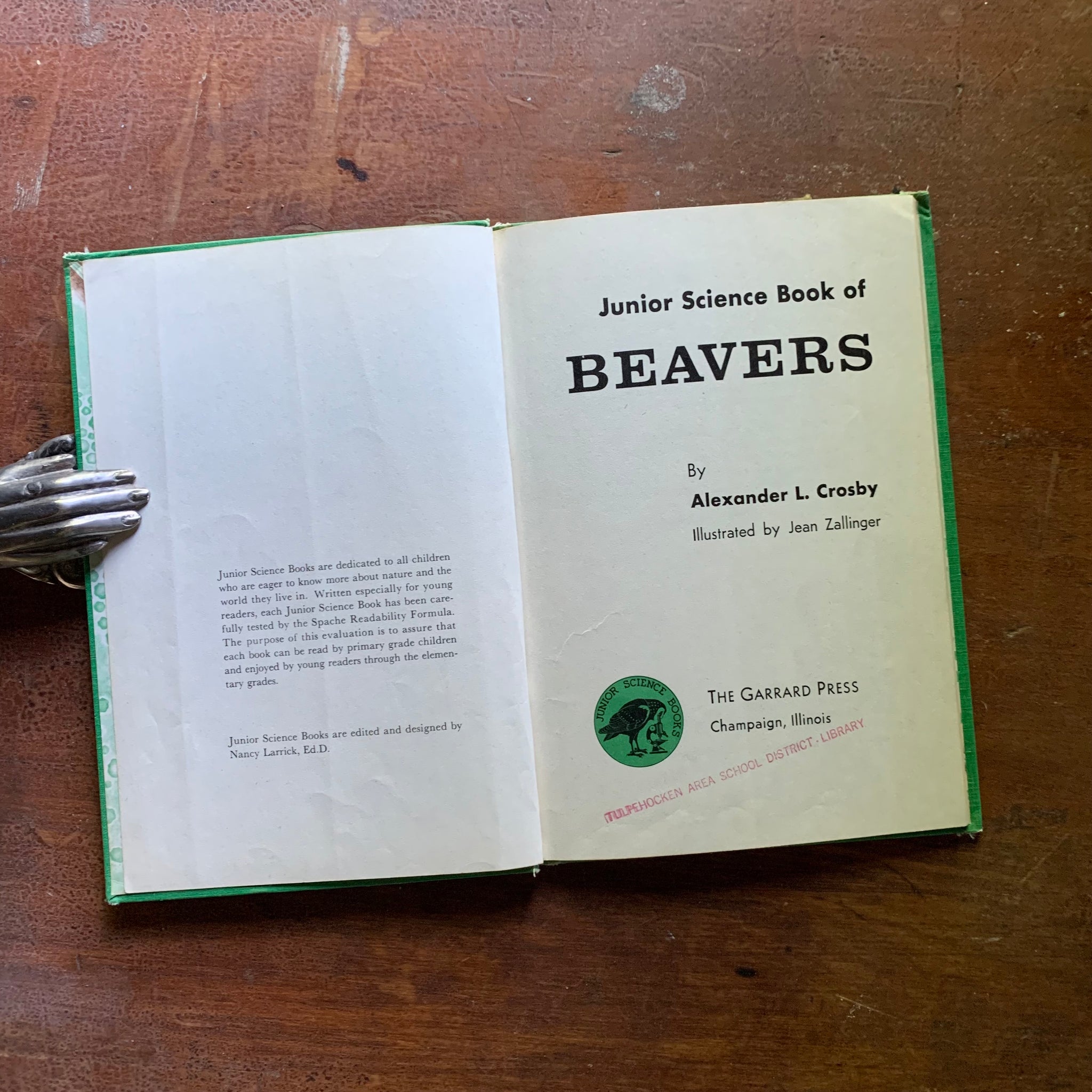Junior Science Book of Beavers - Log Cabin Vintage