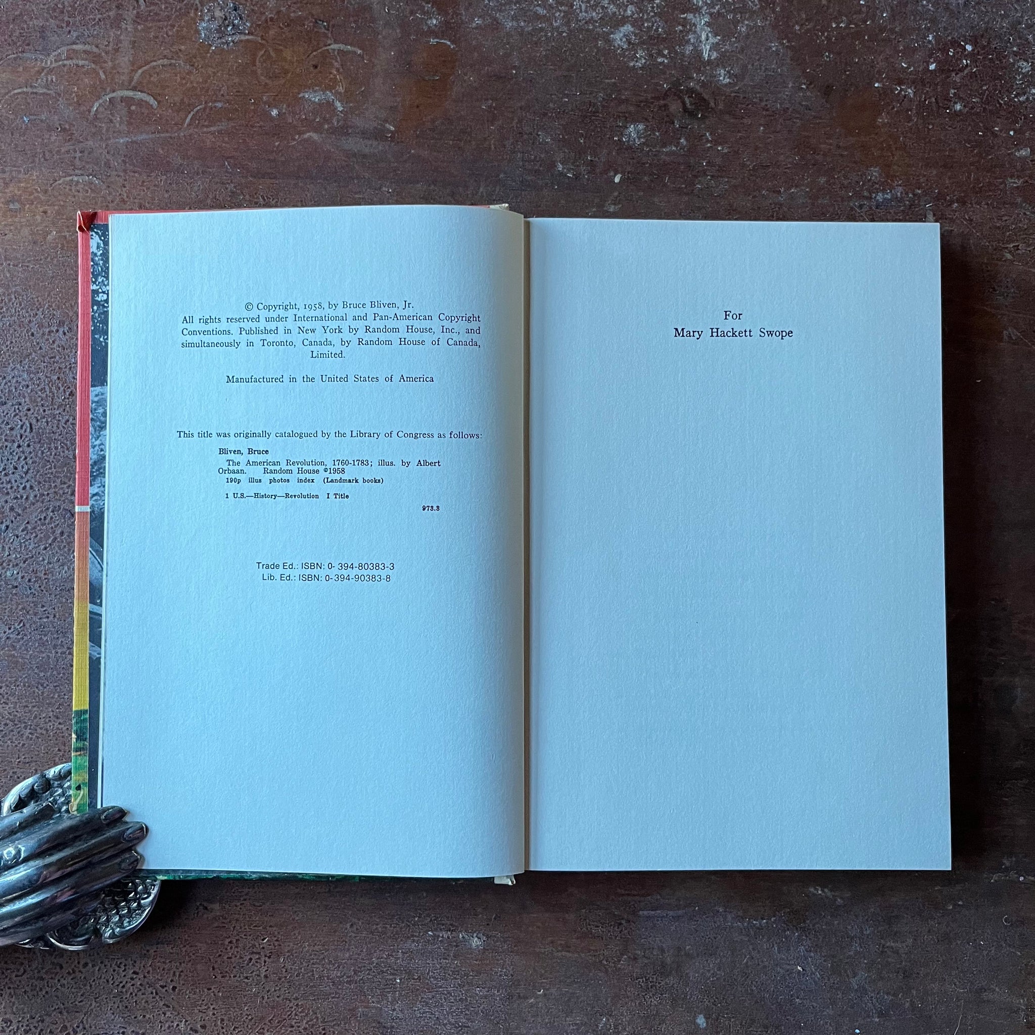 Landmark Series The American Revolution by Bruce Bliven, Jr. - 1958 Ed ...