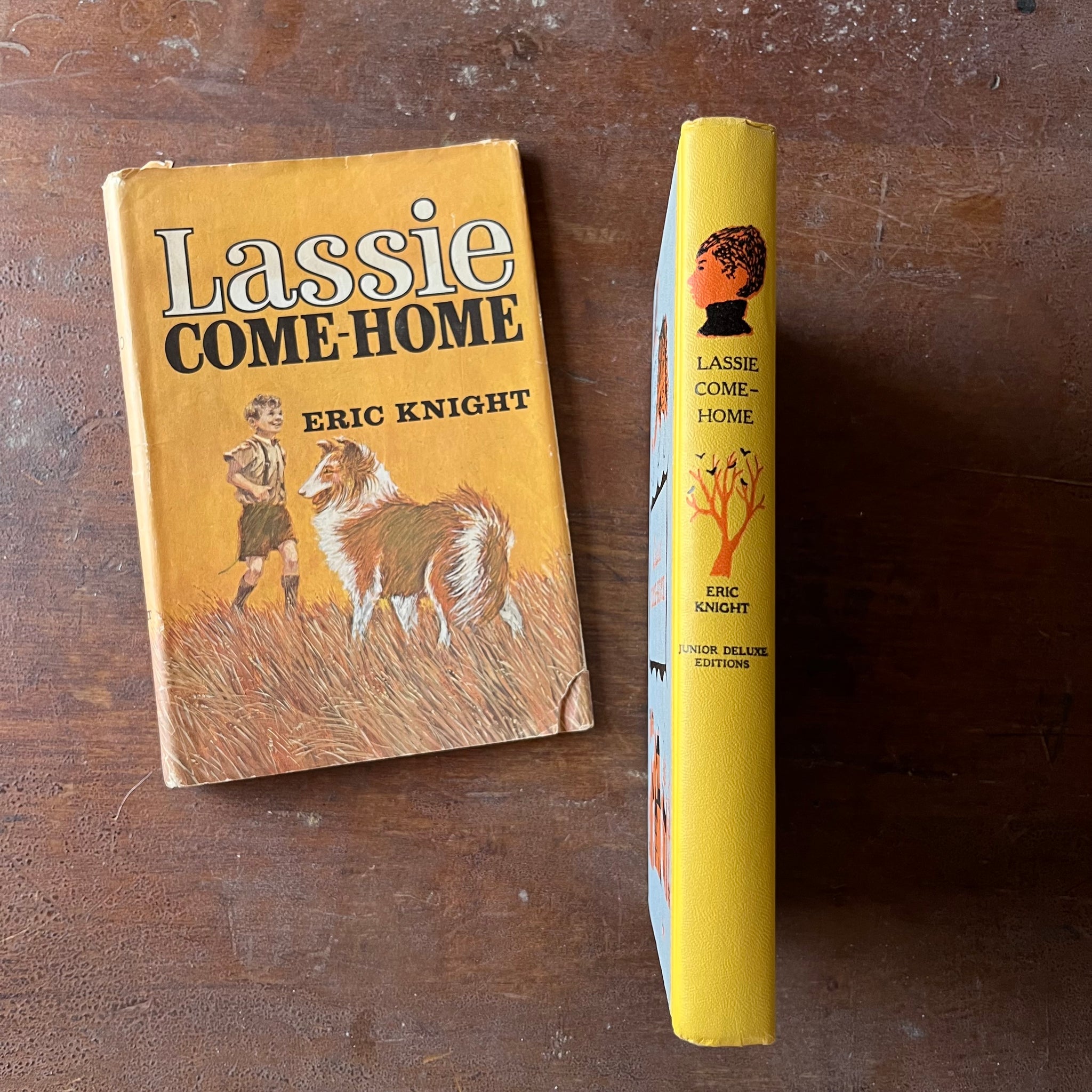 Lassie Come Home - a 1964 Junior Deluxe Editions Hardcover Book - Log ...