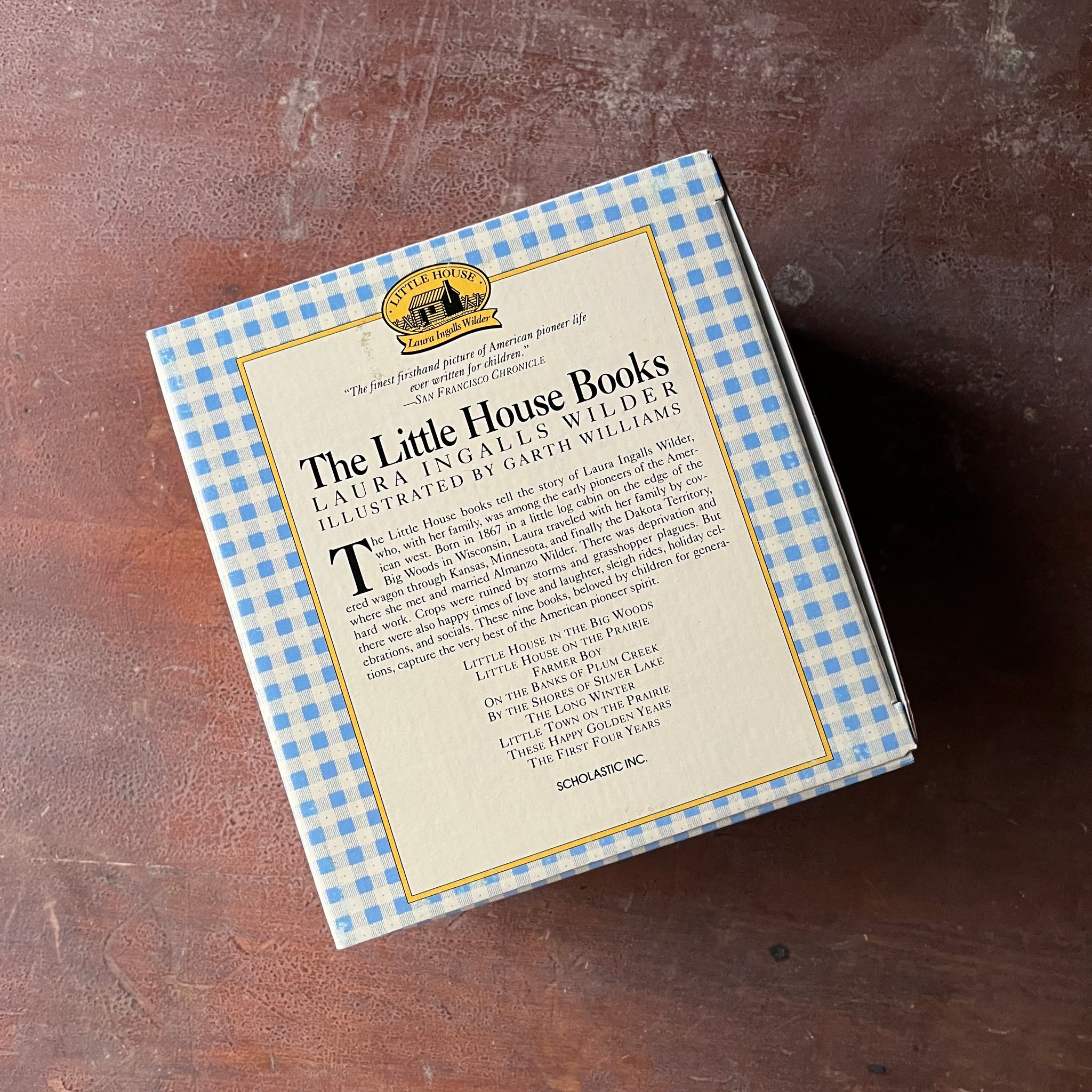 Little House on the Prairie Plaid Gingham Box Set by Laura Ingalls Wil ...