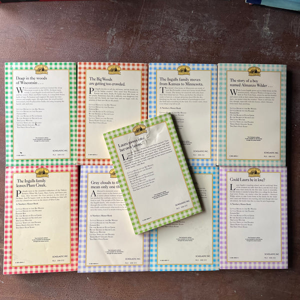 Little House on the Prairie Plaid Gingham Complete Set by Laura Ingall ...