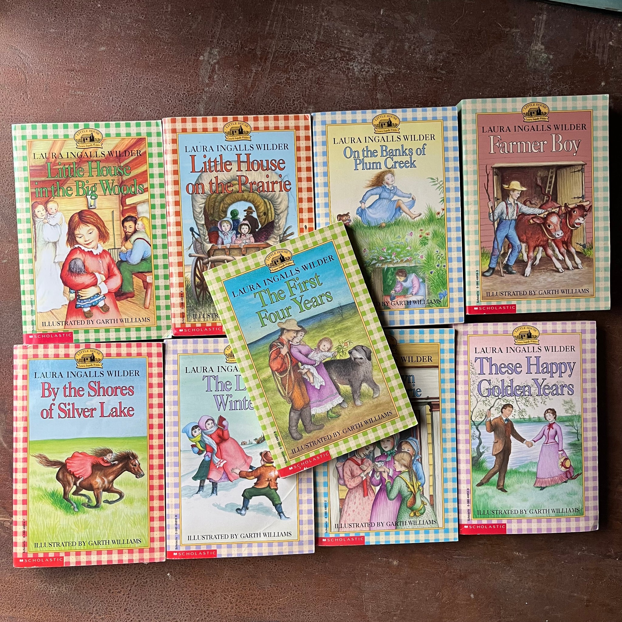 Little House on the Prairie Plaid Gingham Complete Set by Laura Ingall ...