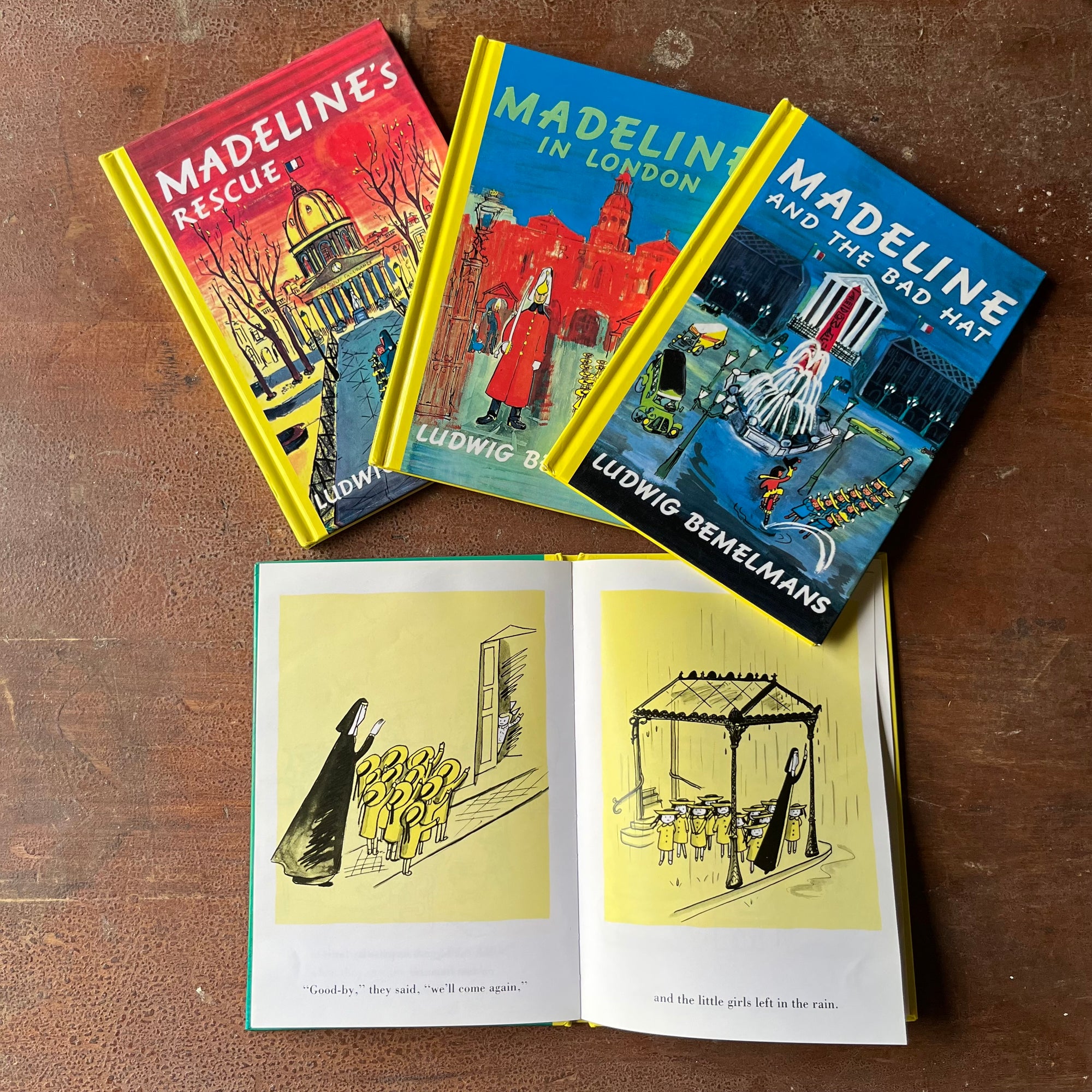 Madeline Book Set by Ludwig Bemelmans - In London, and the Bad Hat, Ma ...