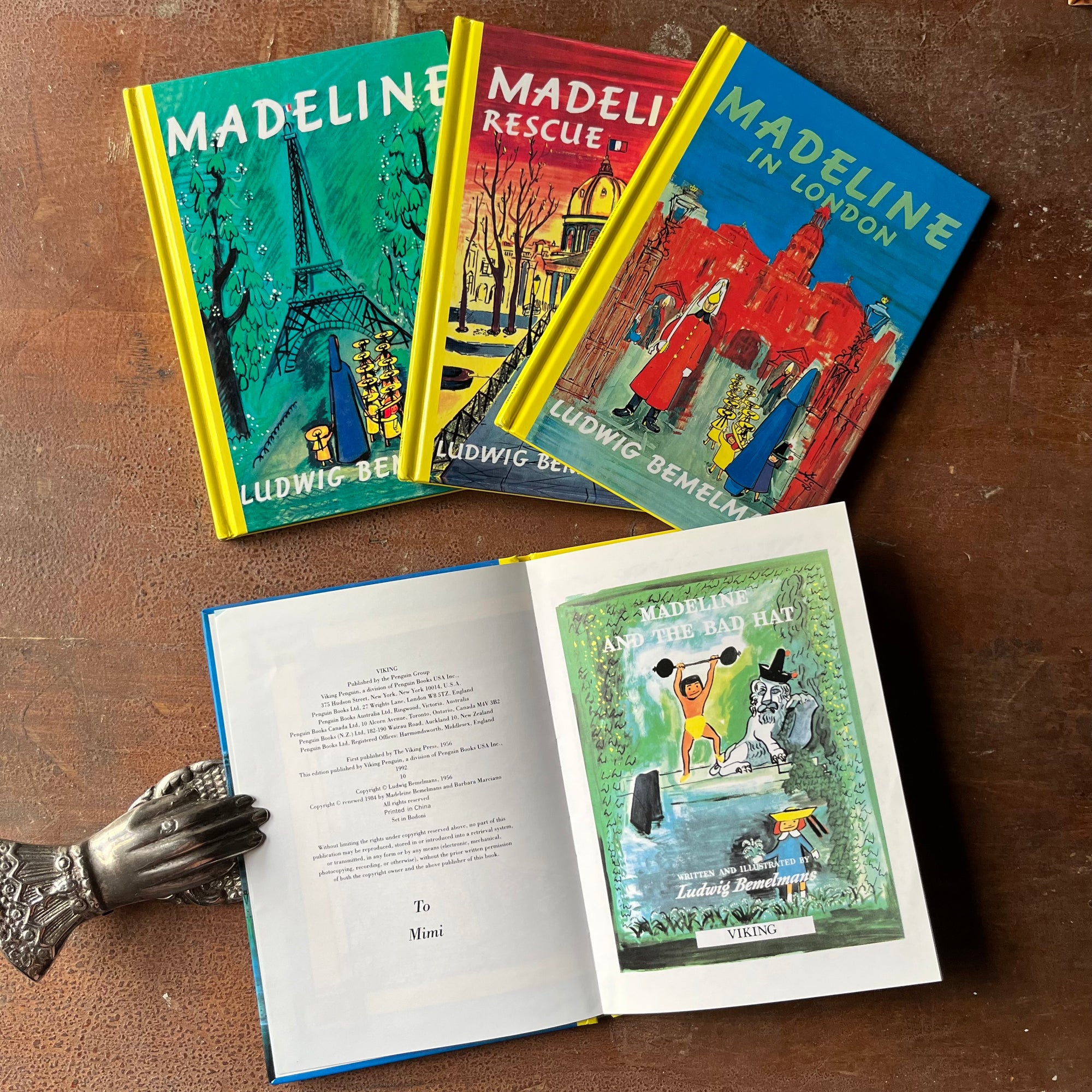 Madeline Book Set by Ludwig Bemelmans - In London, and the Bad Hat, Ma ...