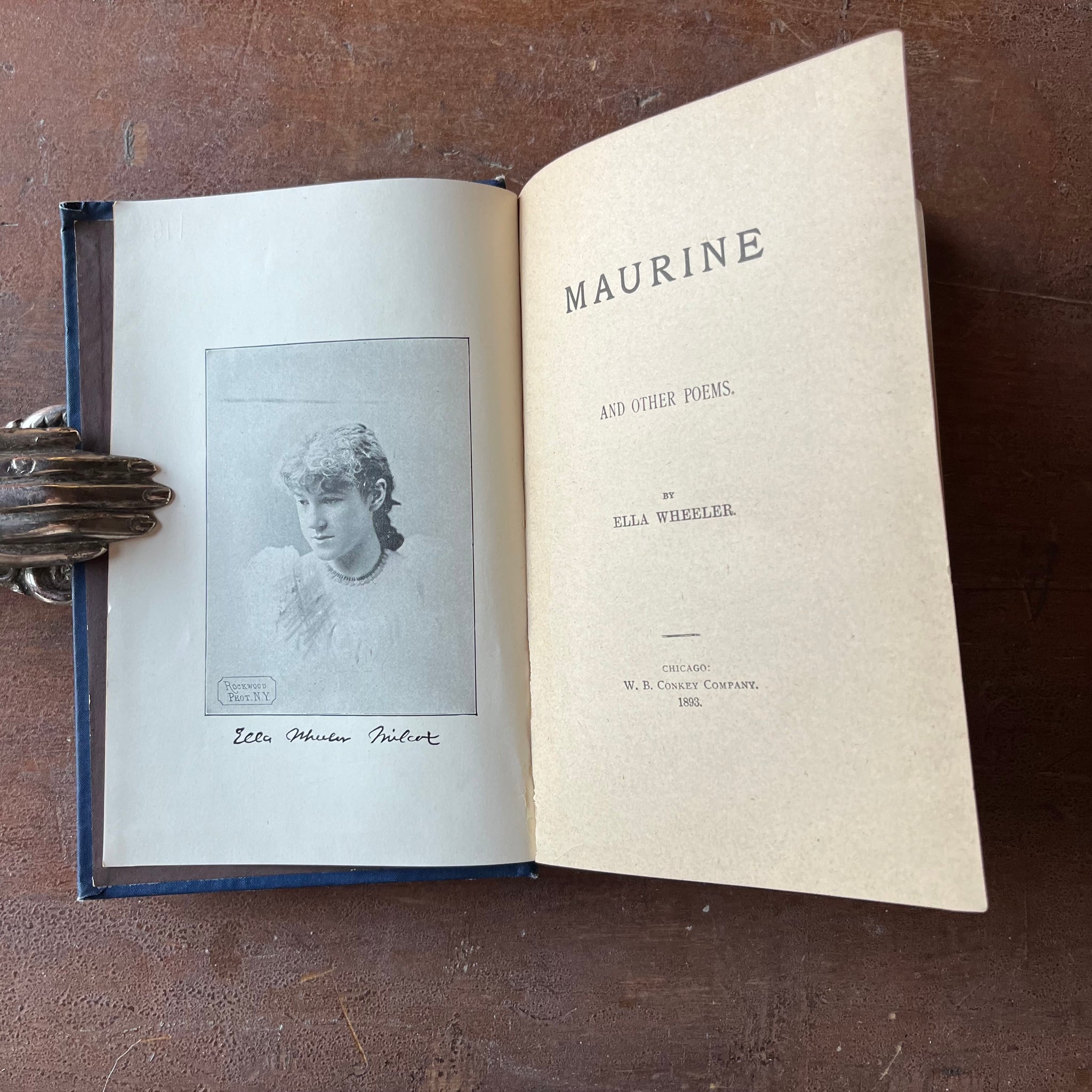 Maurine and Other Poems by Ella Wheeler Wilcox - 1893 Edition - Log ...