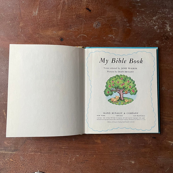 My Bible Book Verses Selected by Janie Walker - 1946 Edition - Log ...