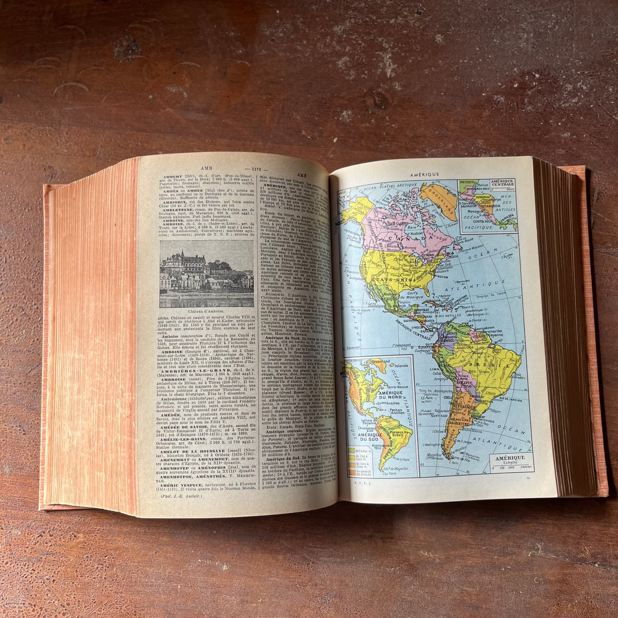 Nouveau Petit Larousse Illustre Dictionnaire Encyclopedique- 1955 Fren ...