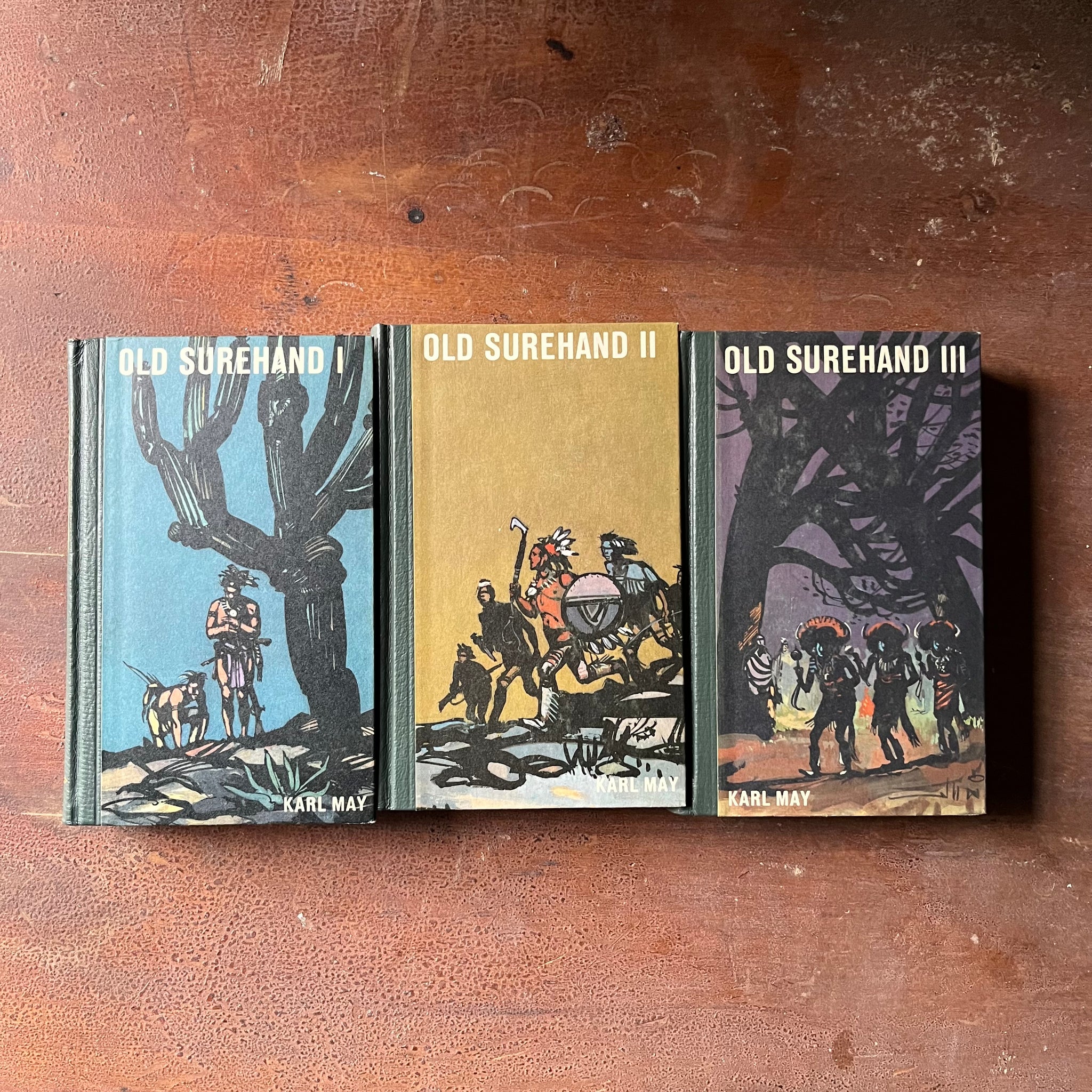 Old Surehand Trilogy Band I, II, and III by Karl May - Log Cabin Vintage