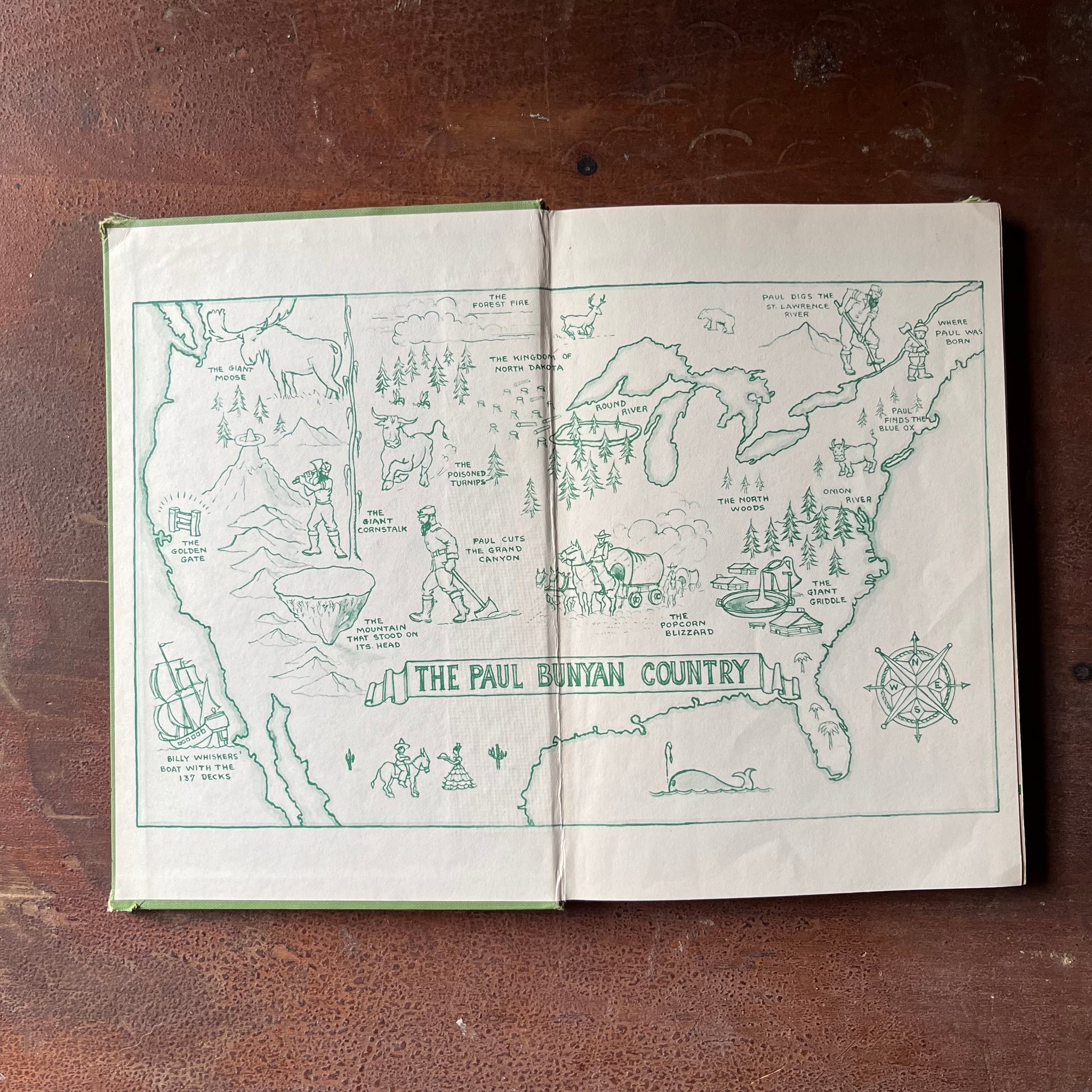 American Folk Tale-Paul Bunyan Swings His Axe - Log Cabin Vintage