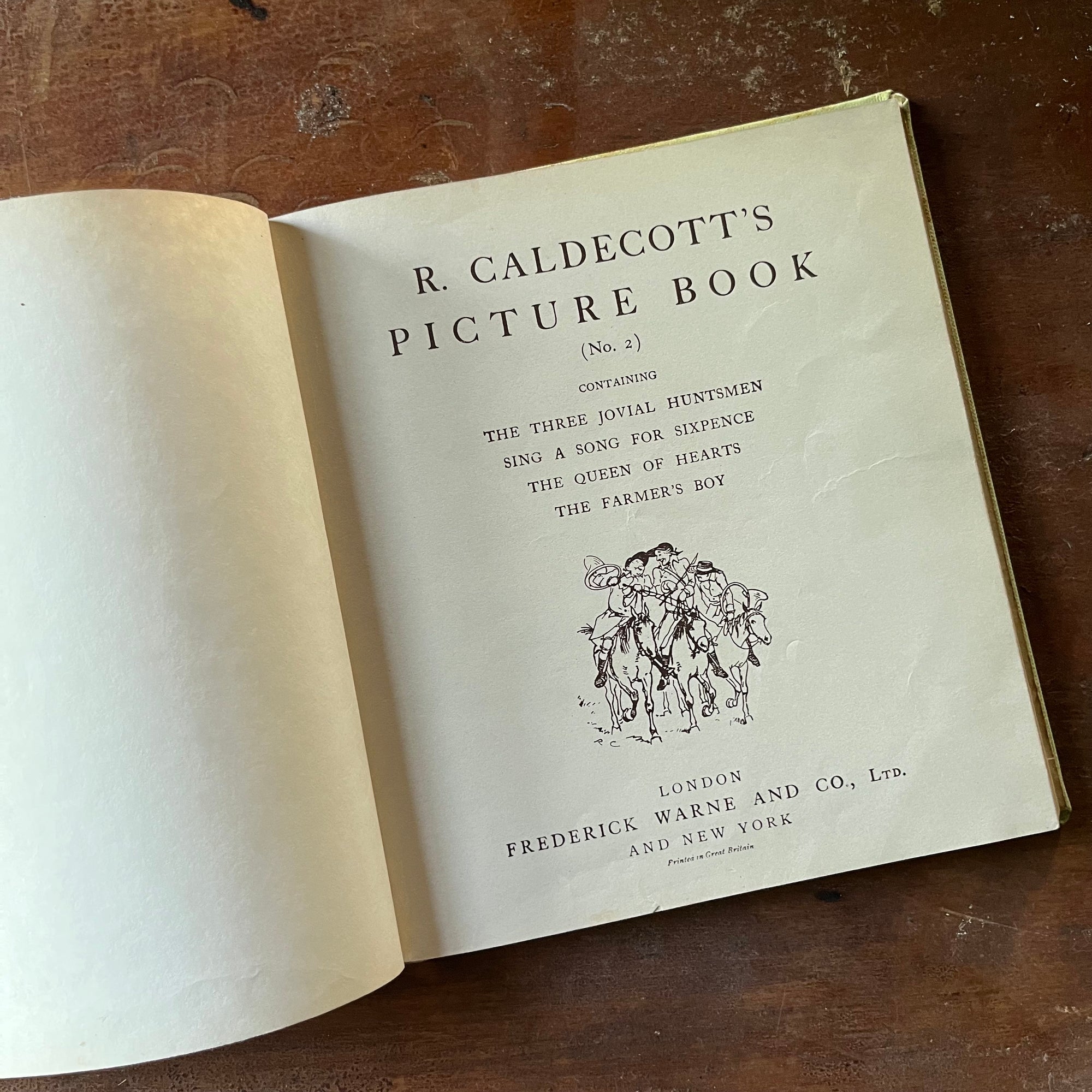 R. Caldecott's Picture Book No. 2 by Randolph Caldecott - Log Cabin Vintage