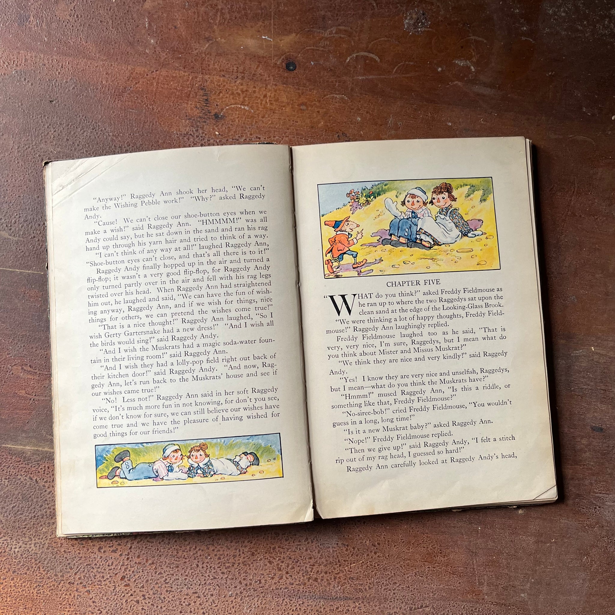 Raggedy Ann's Wishing Pebble by Johnny Gruelle 1925 Edition - Log Cabin ...