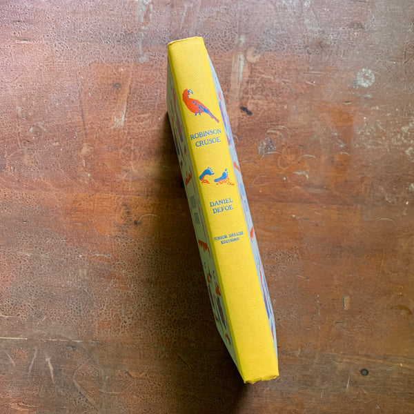 Robinson Crusoe - a 1955 Junior Deluxe Editions Hardcover Book - Log ...