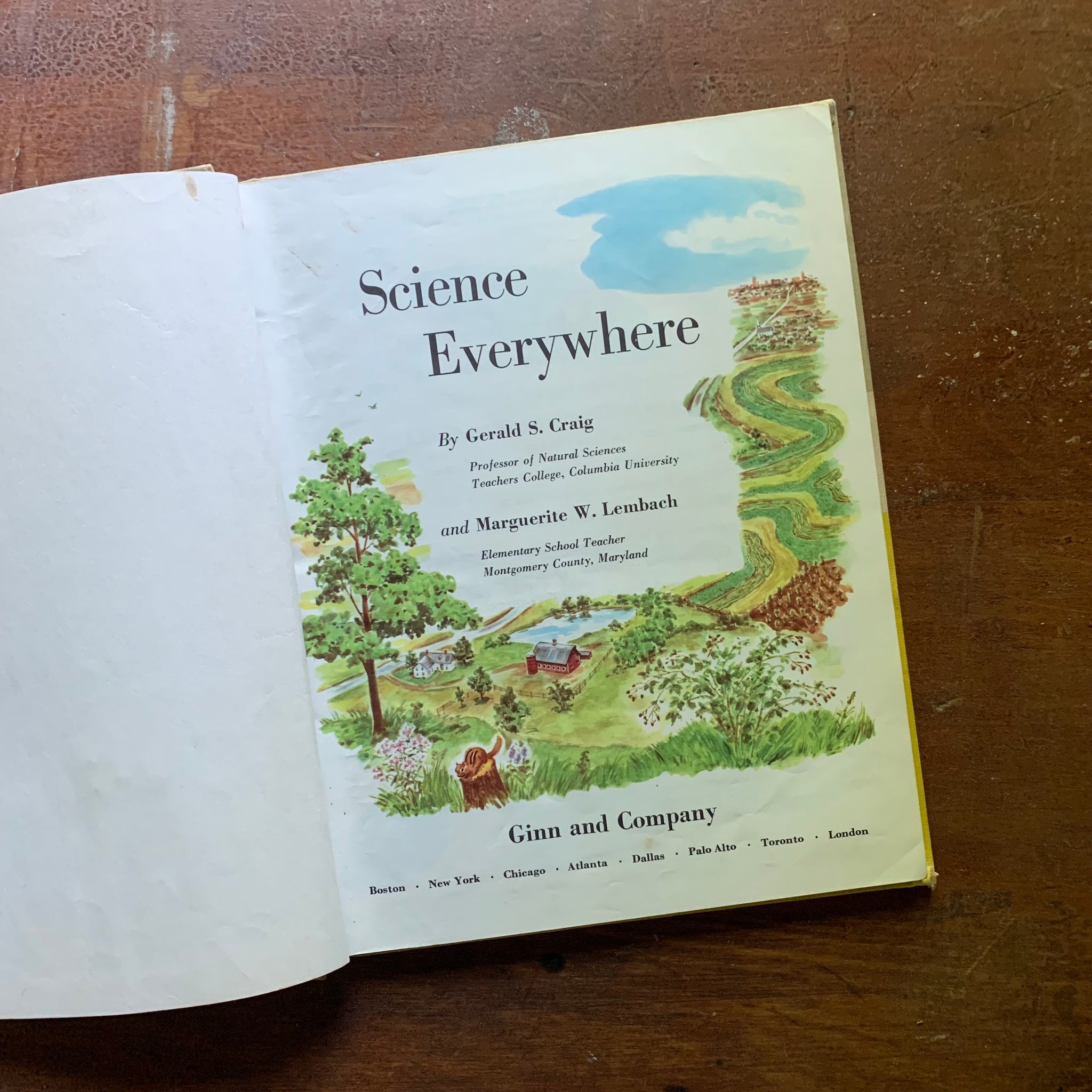 Science Everywhere a 161 Ginn and Company School Book - Log Cabin Vintage
