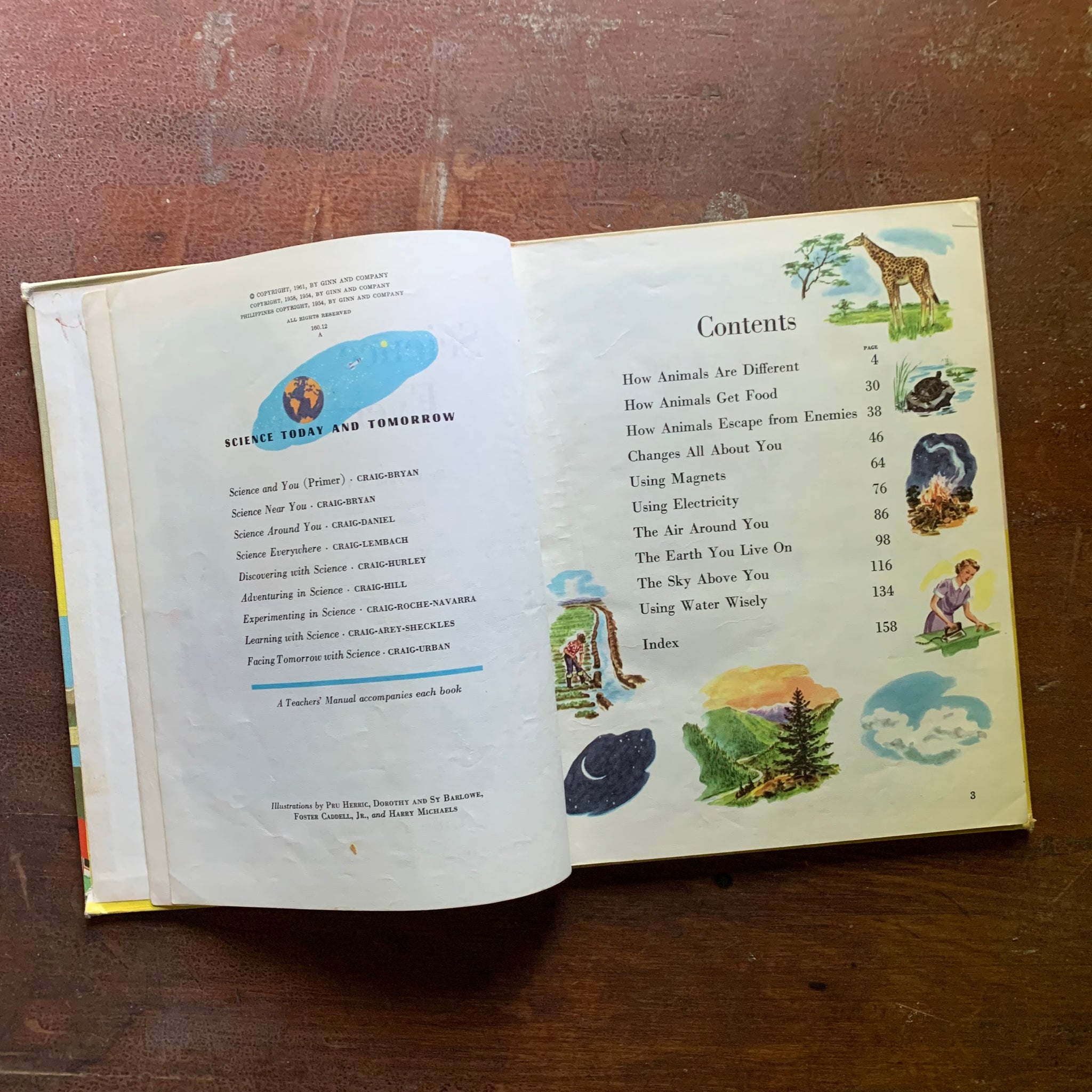 Science Everywhere a 161 Ginn and Company School Book - Log Cabin Vintage
