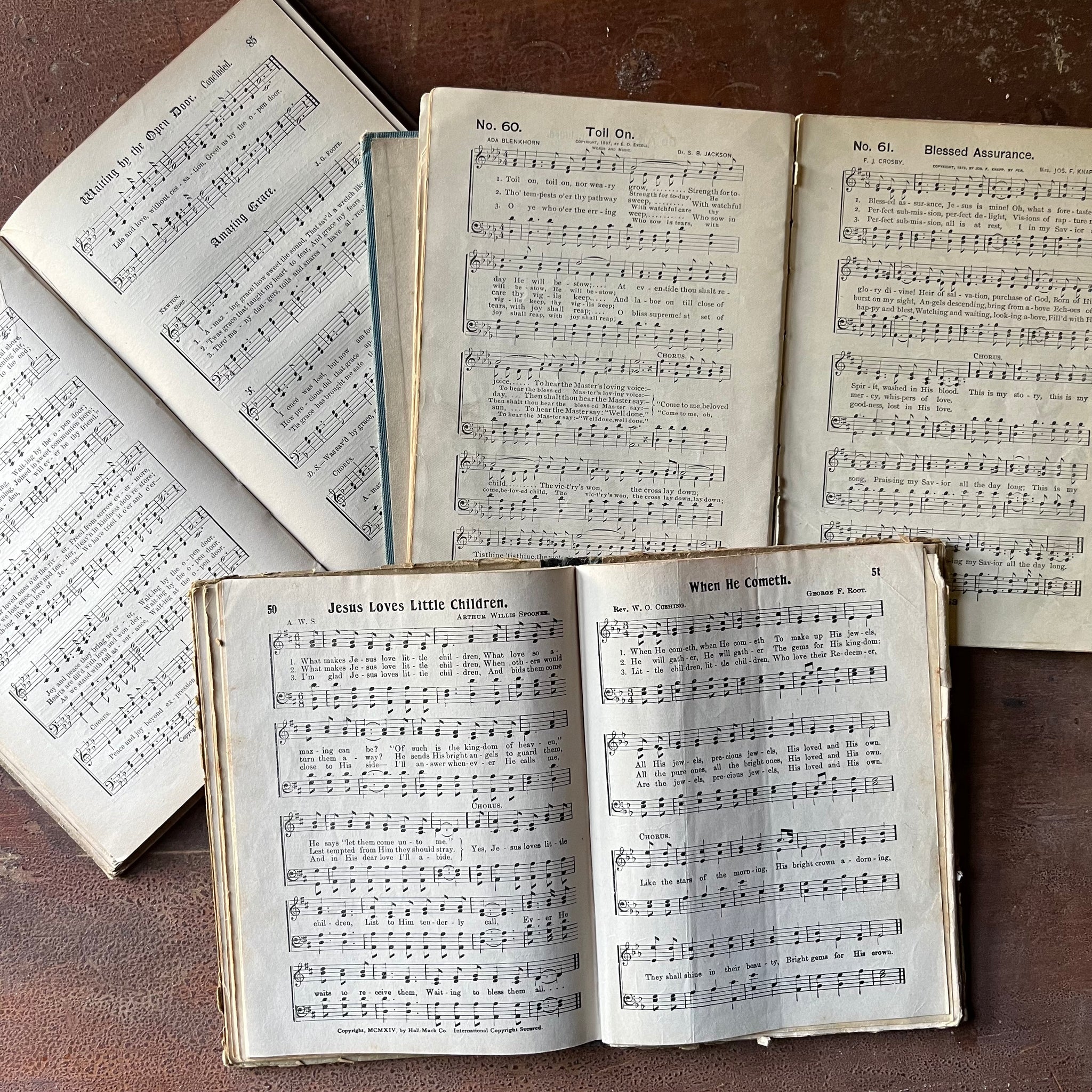 Set of Three Hymnals - Vintage Religious Songbooks - Log Cabin Vintage