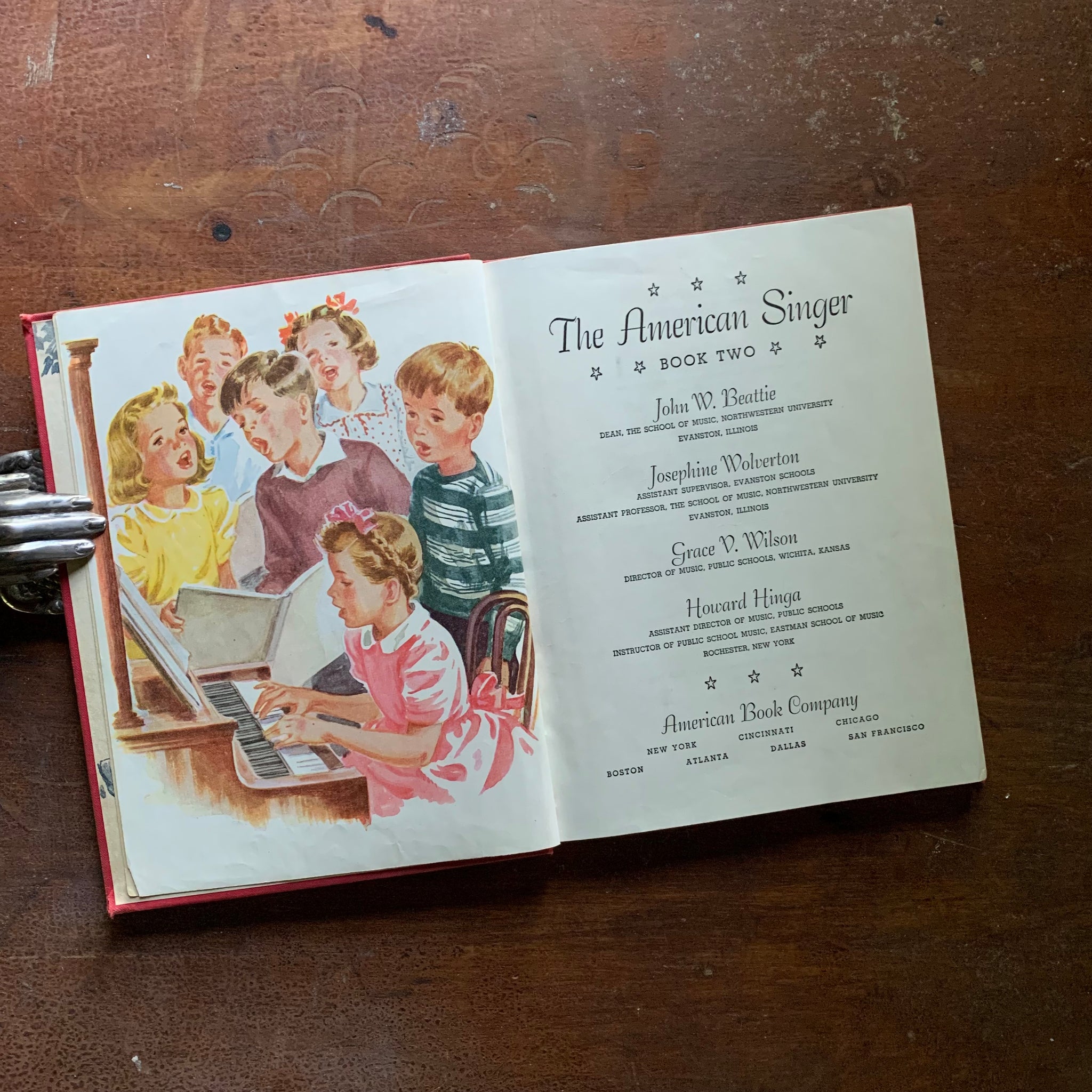 The American Singer Book 2 - 1950 Hardcover Edition - Log Cabin Vintage