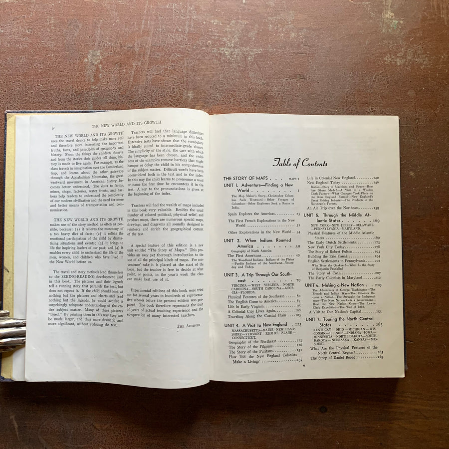 The New World and Its Growth: 1954 Social Studies Textbook - Log Cabin ...