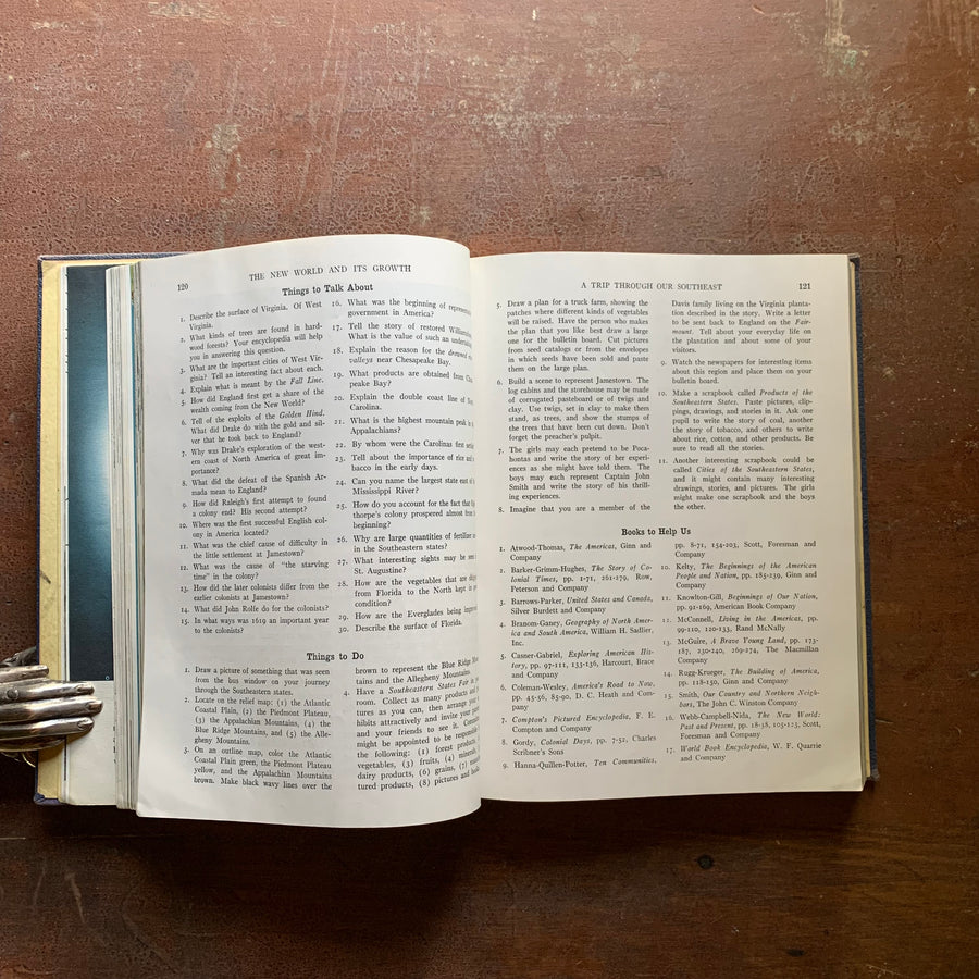 The New World and Its Growth: 1954 Social Studies Textbook - Log Cabin ...