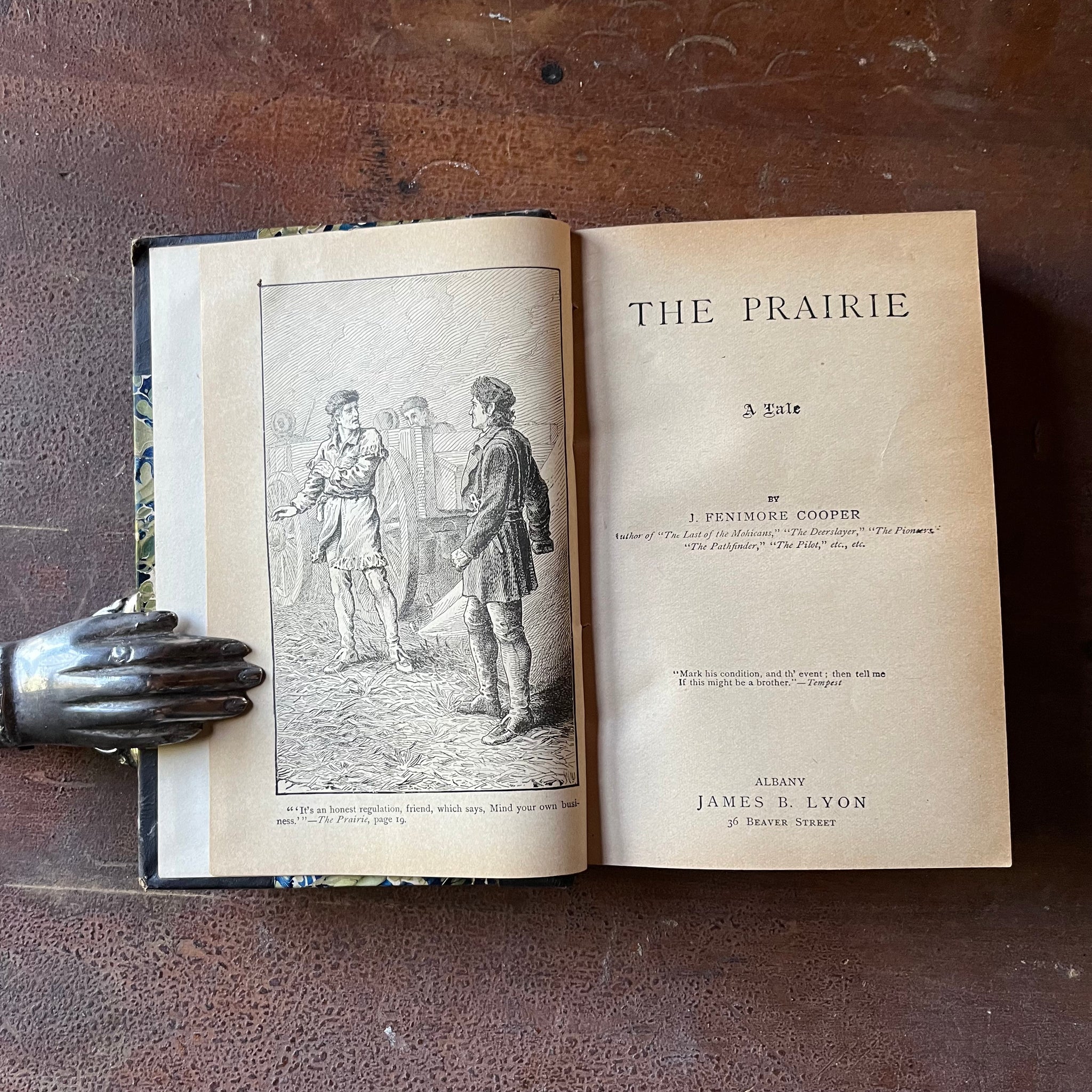 The Prairie by James Fenimore Cooper - Leatherbound Edition - Log Cabin ...