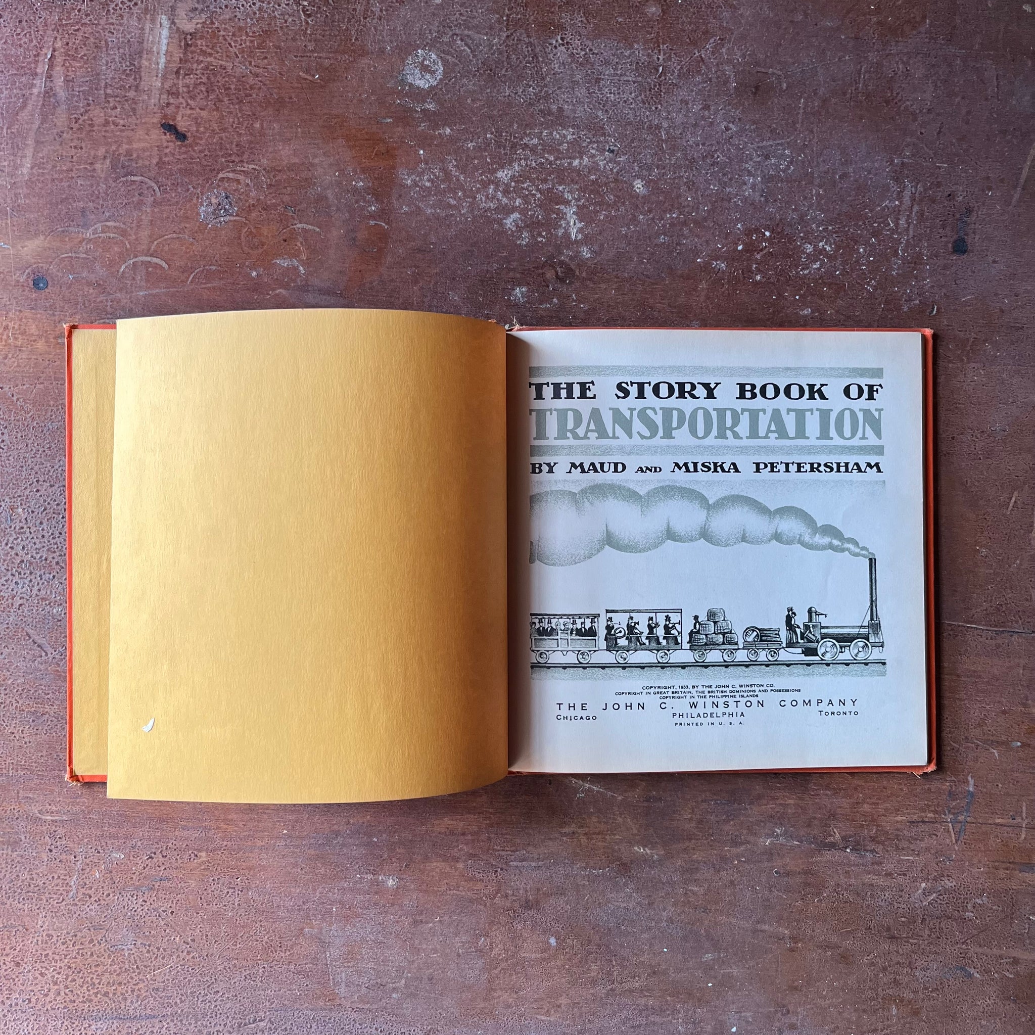 The Story Book of Transportation by Maud and Miska Petersham - Log ...