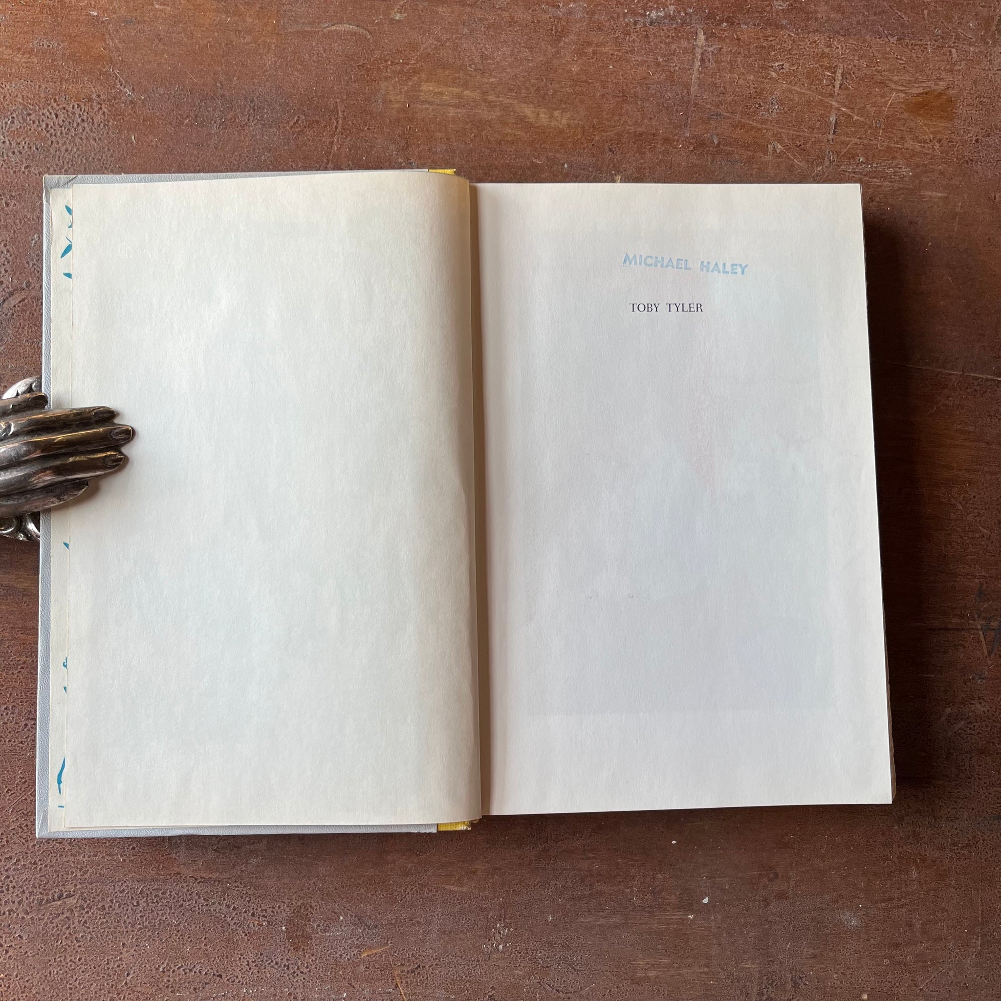 Toby Tyler - a 1958 Junior Deluxe Editions Hardcover Book - Log Cabin ...