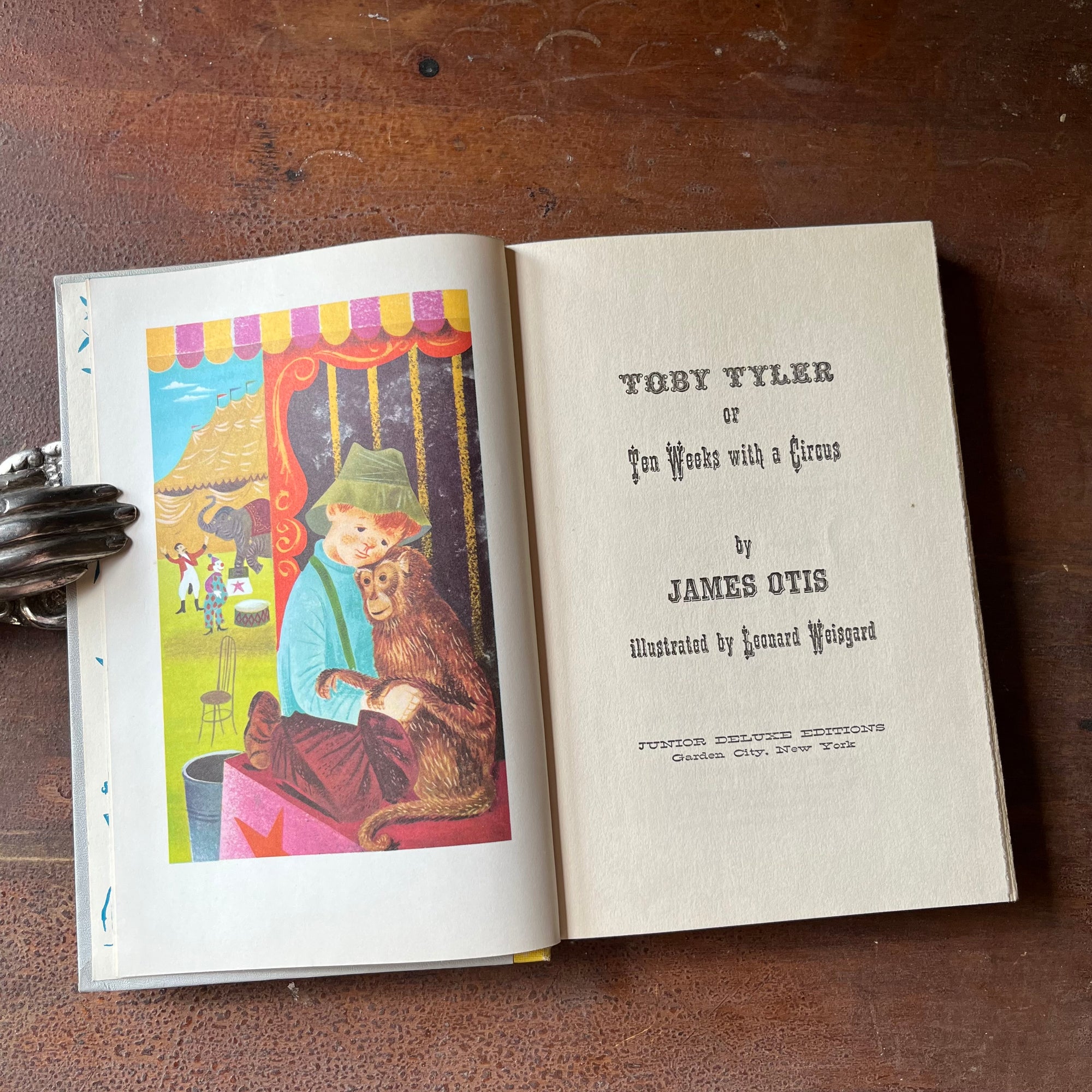 Toby Tyler - a 1958 Junior Deluxe Editions Hardcover Book - Log Cabin ...