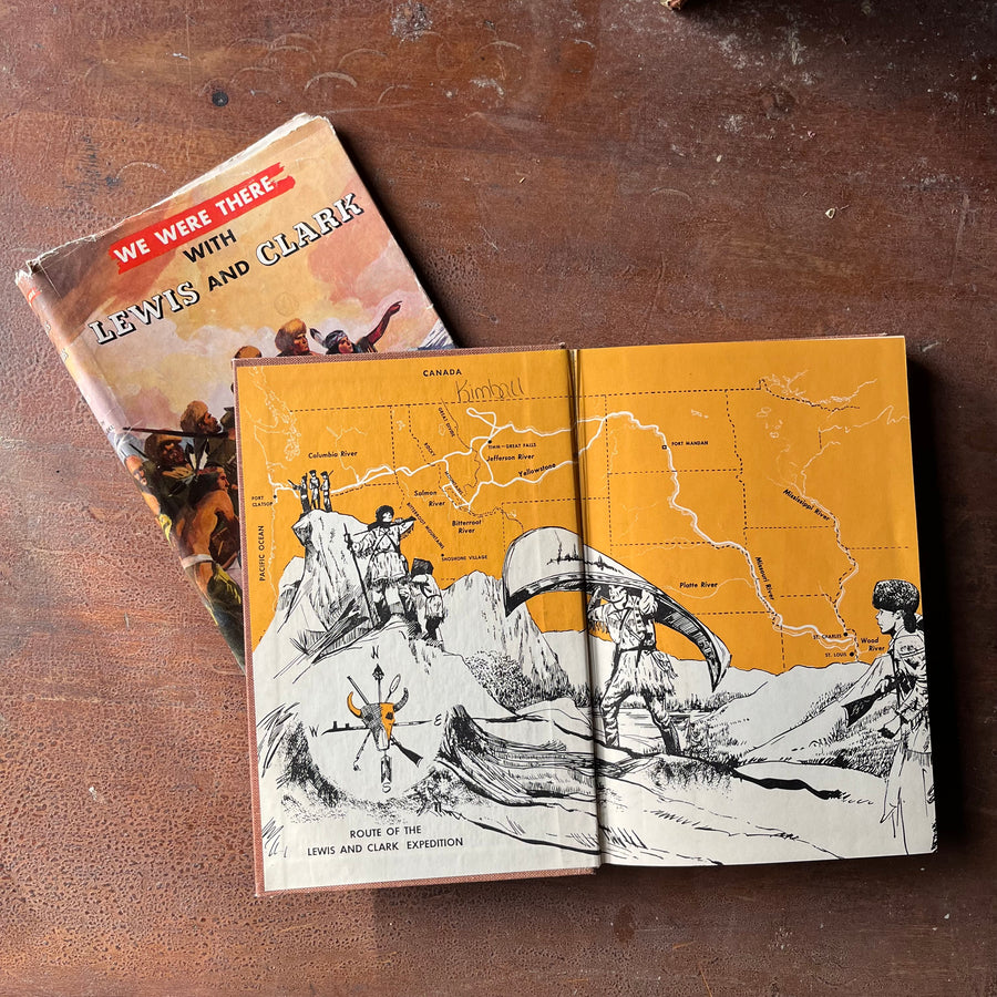 We Were There With Lewis and Clark by James Munves - Log Cabin Vintage